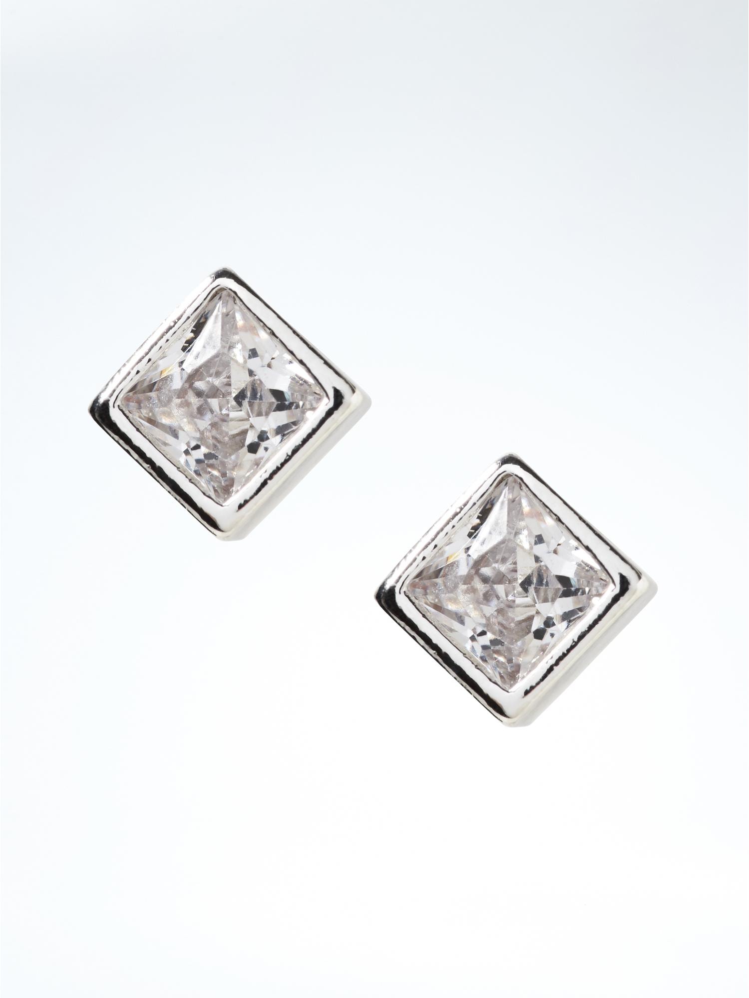 Delicate Mixed Shapes Square Earring | Banana Republic