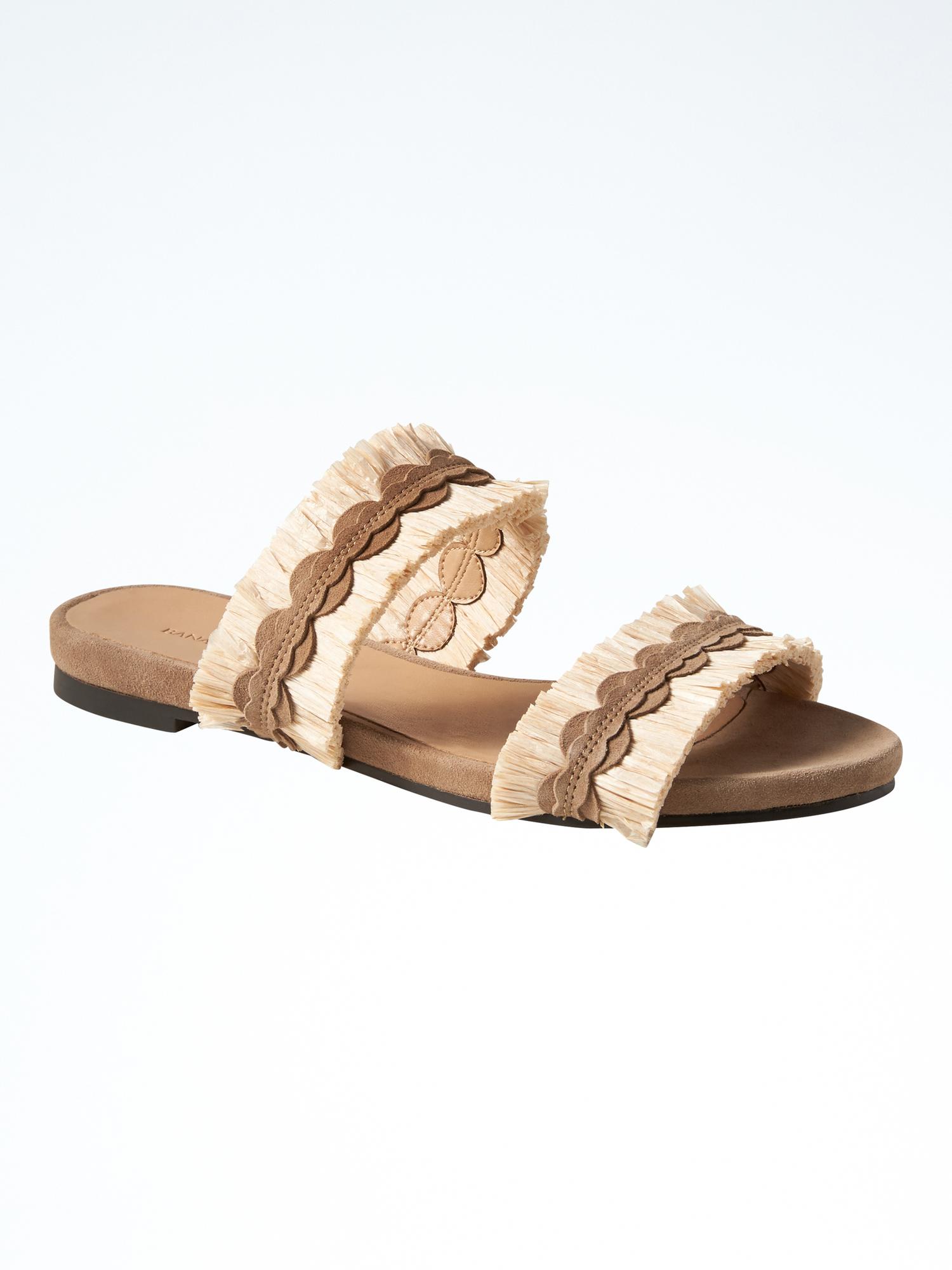 Raffia Slide | Banana Republic
