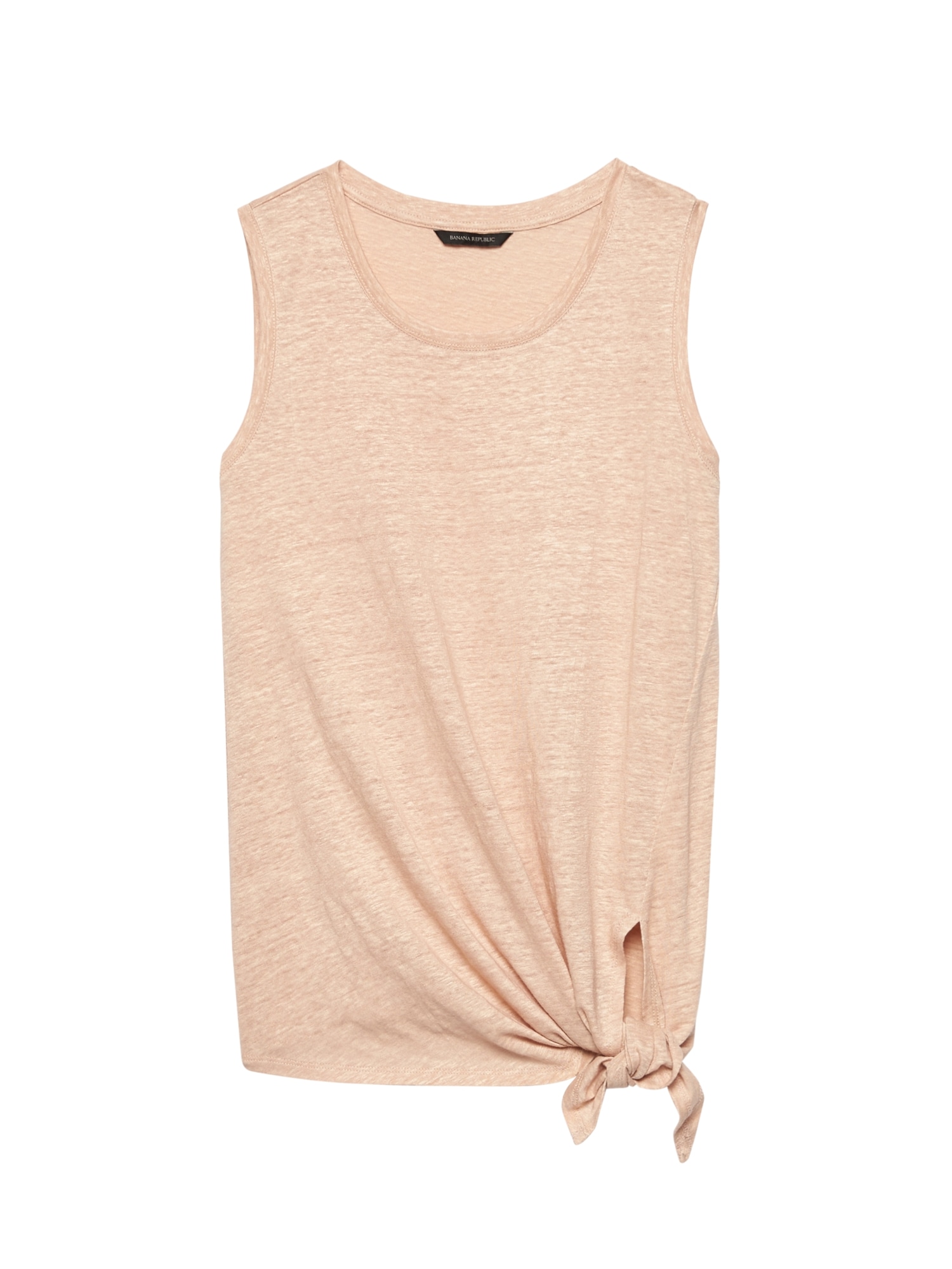 Linen Tie-Front Tank | Banana Republic