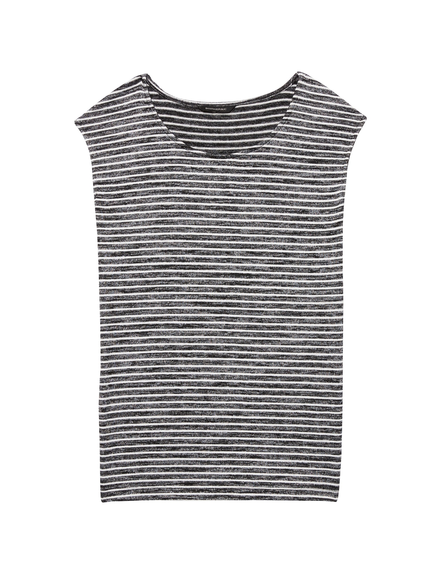Luxespun Side-Slit T-Shirt | Banana Republic
