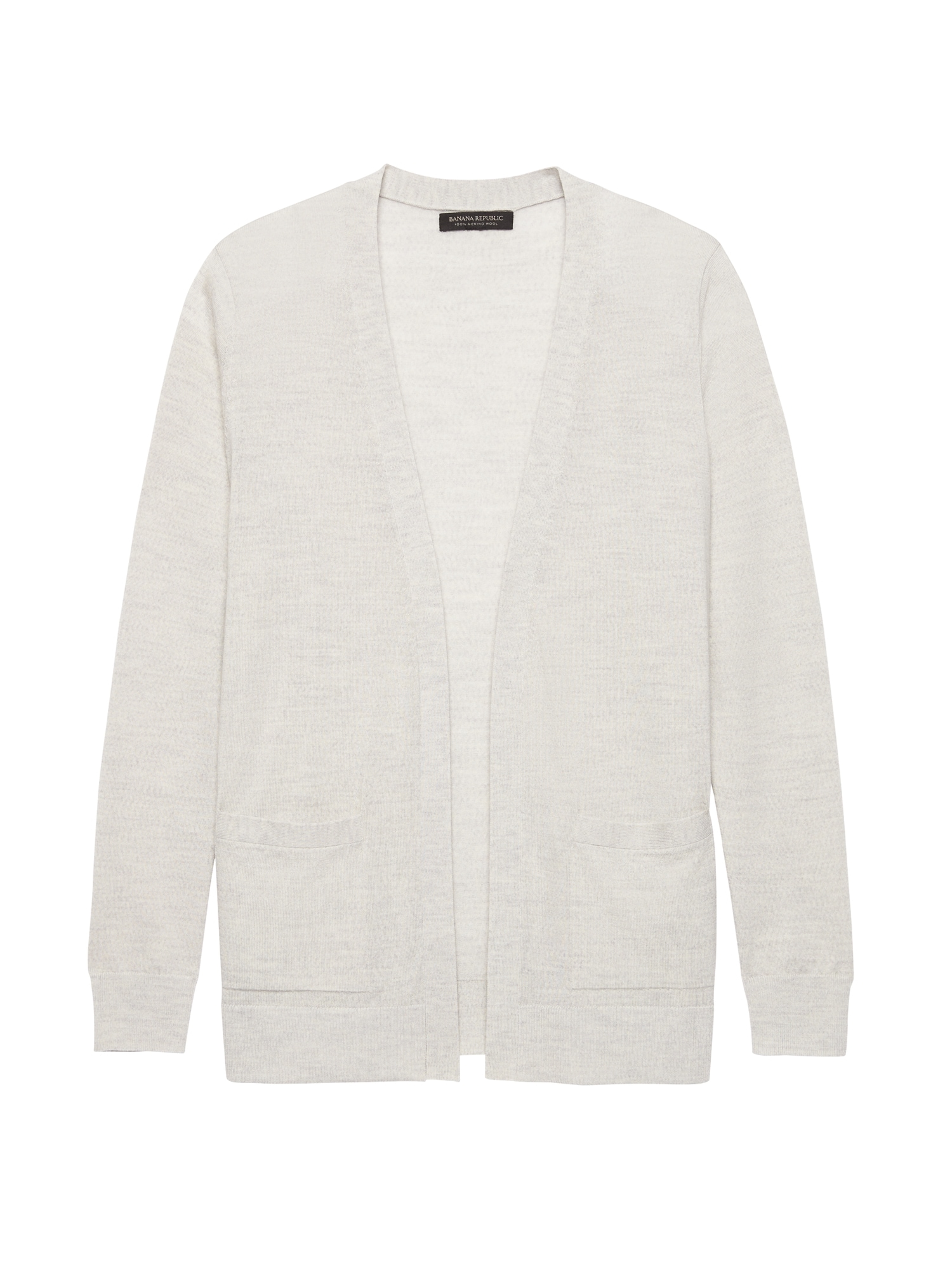 Petite Machine-Washable Merino Wool Boyfriend Cardigan Sweater | Banana ...