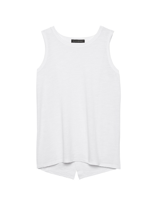 Cotton-Modal Split-Back Tank | Banana Republic