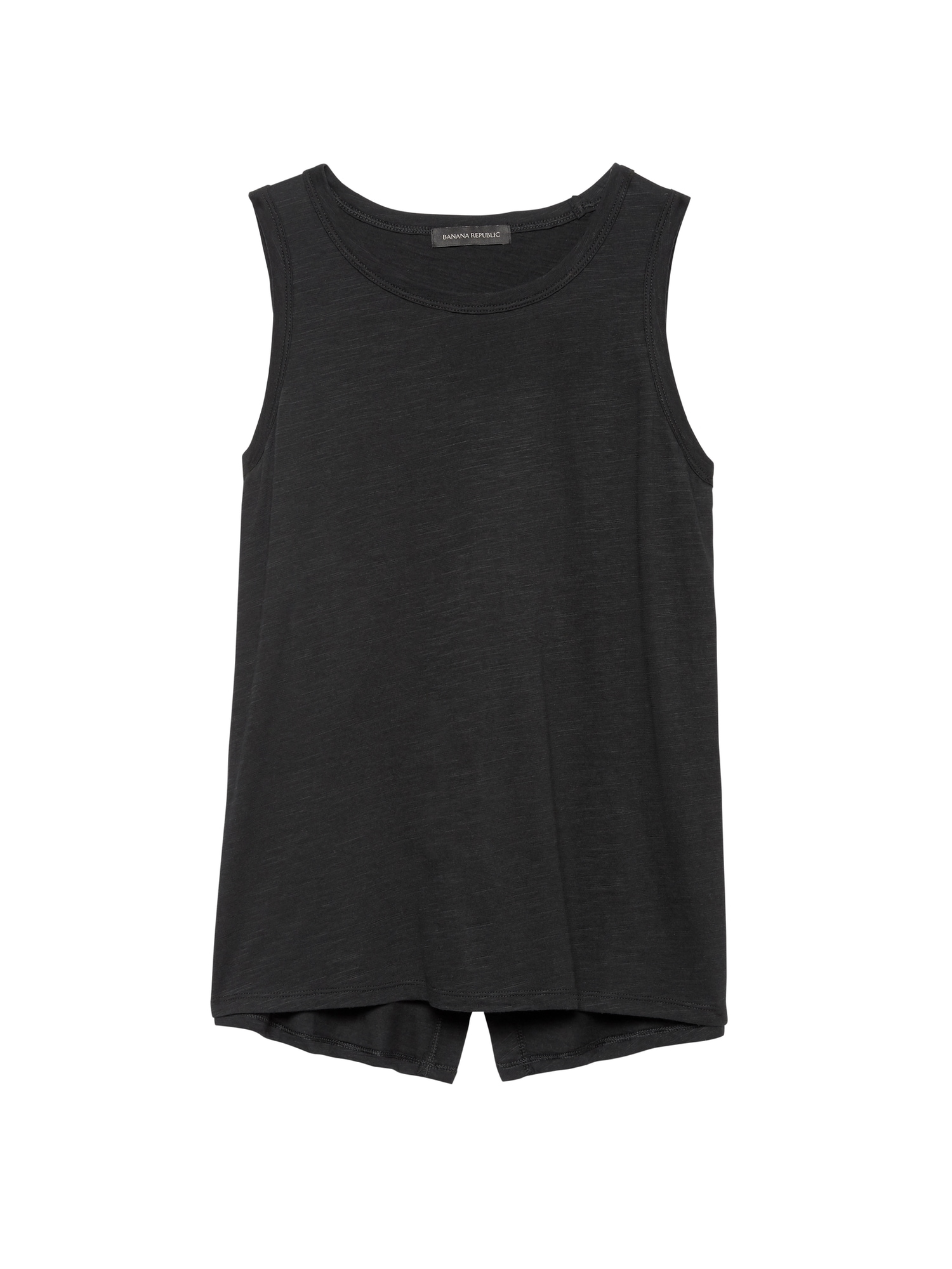 Cotton-Modal Split-Back Tank | Banana Republic