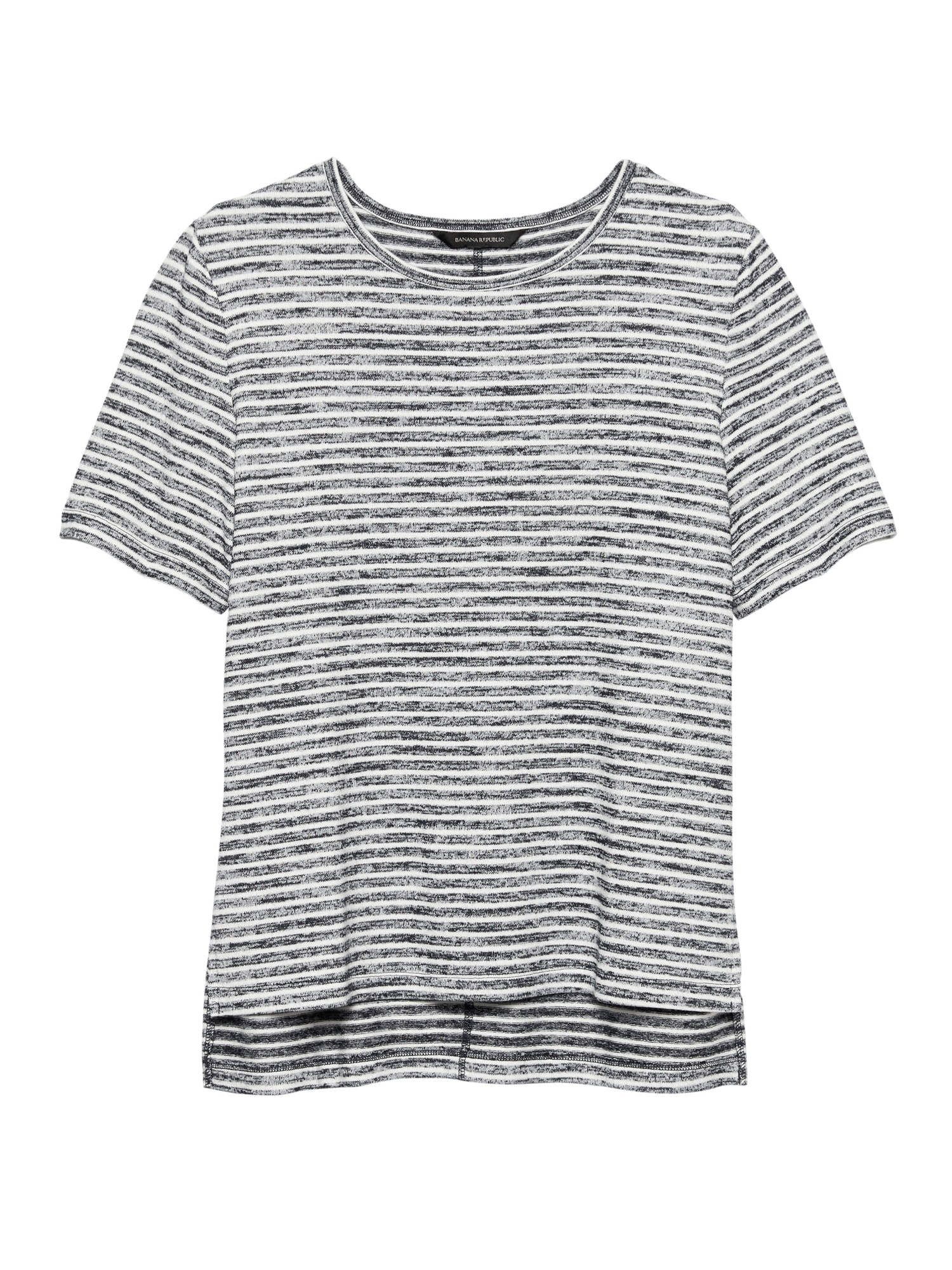 Luxespun Boyfriend T-Shirt with Side Slits | Banana Republic