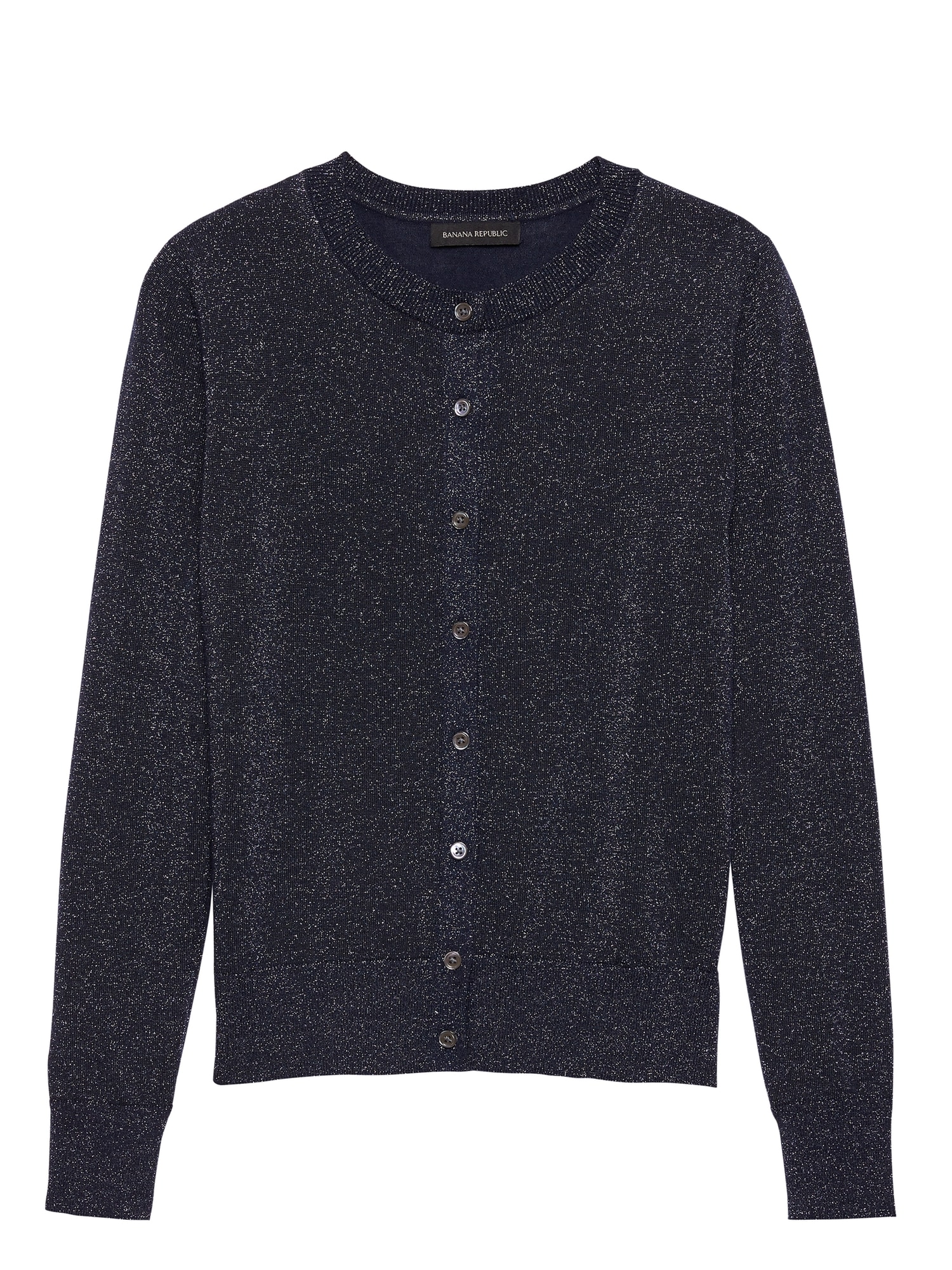 Washable Merino Metallic Cardigan Sweater | Banana Republic