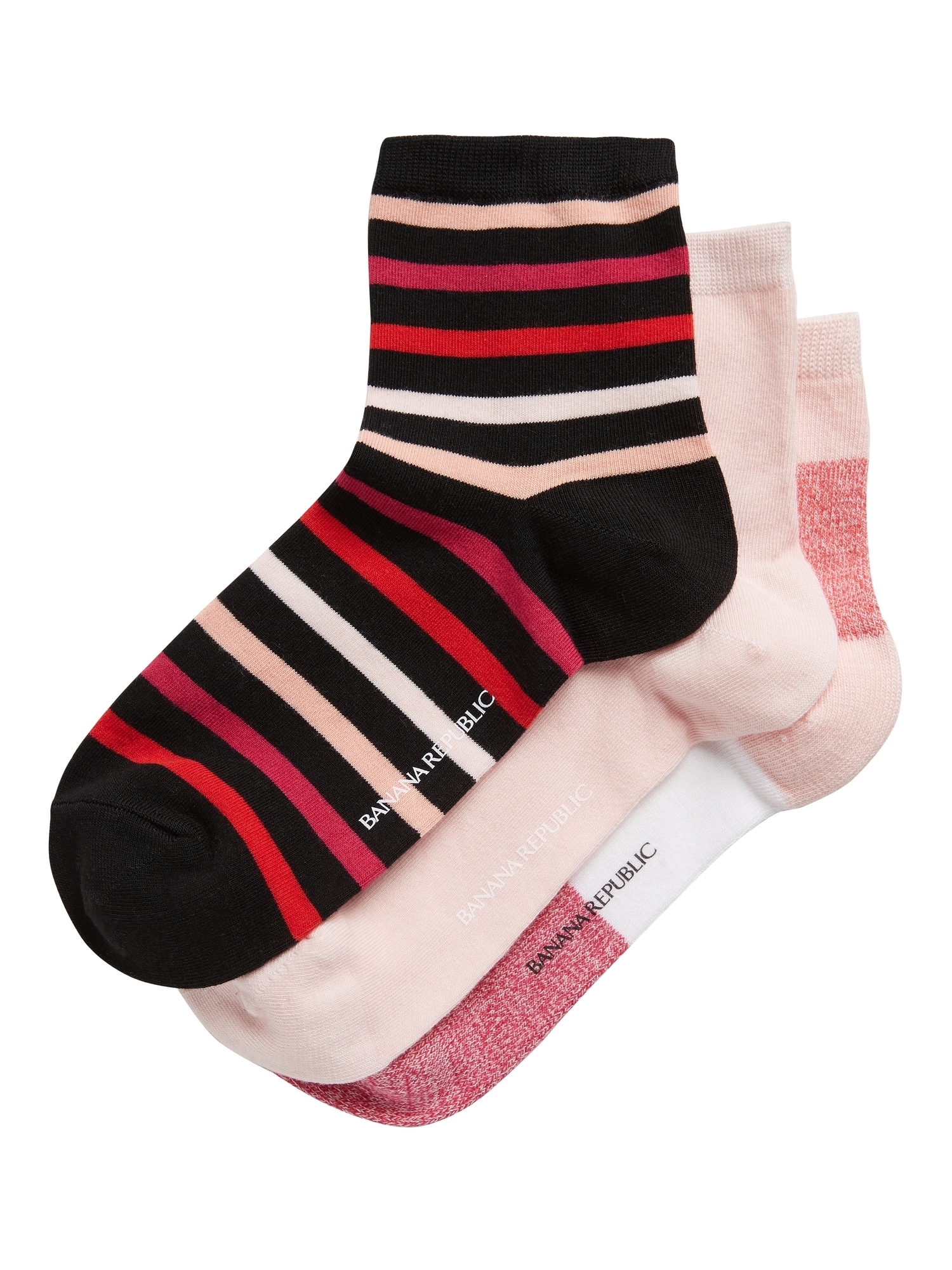 Stripe Ankle Sock 3-Pack | Banana Republic