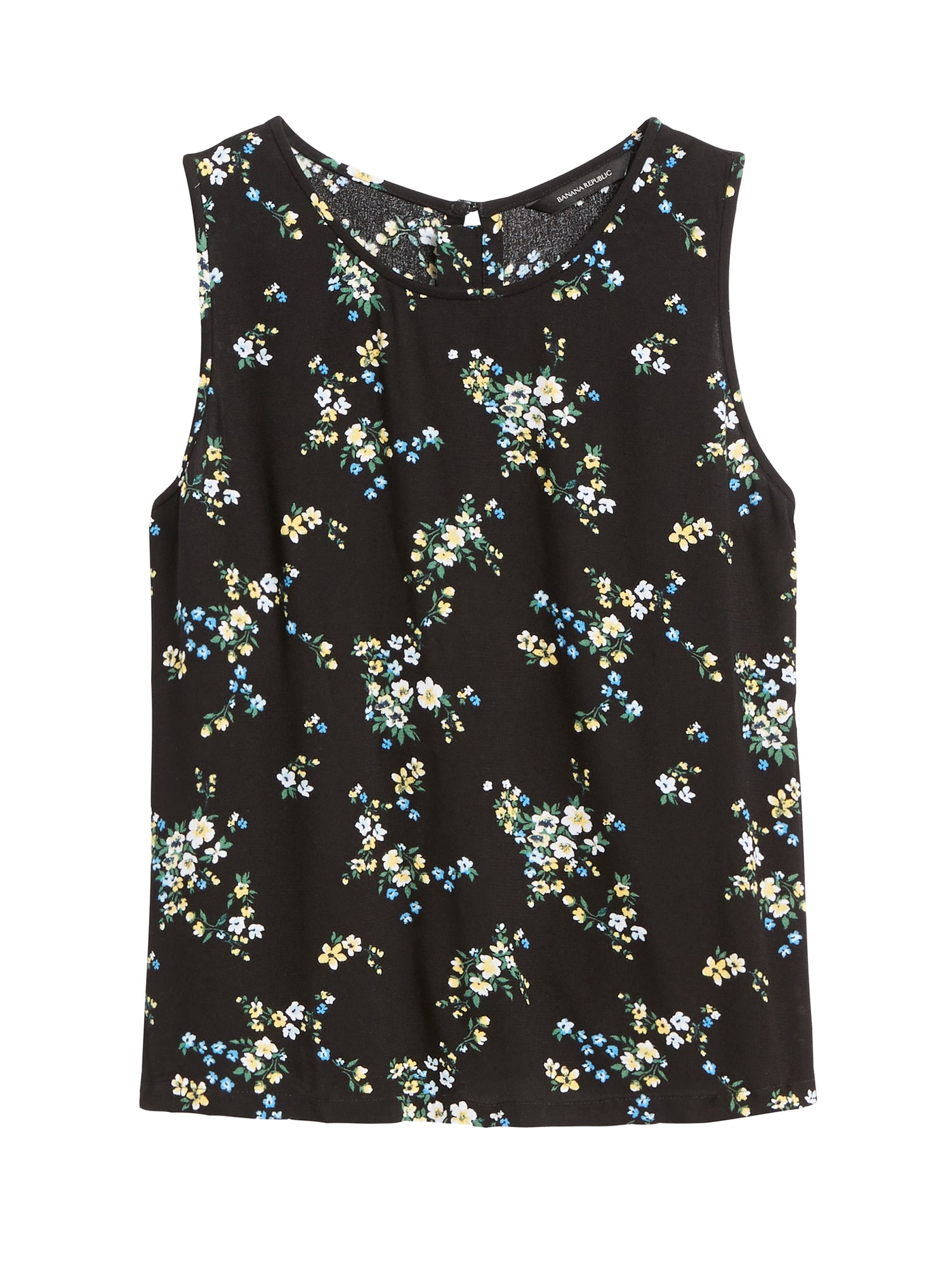 Petite ECOVERO™ Button-Back Tank | Banana Republic