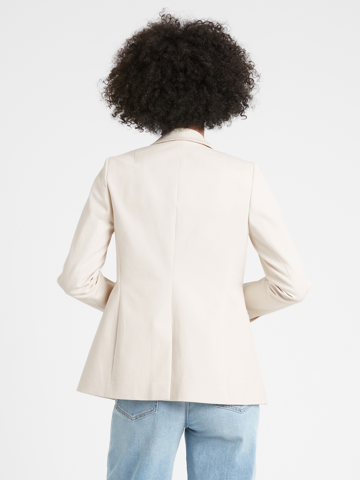 Long & Lean-Fit Washable Bi-Stretch Blazer | Banana Republic