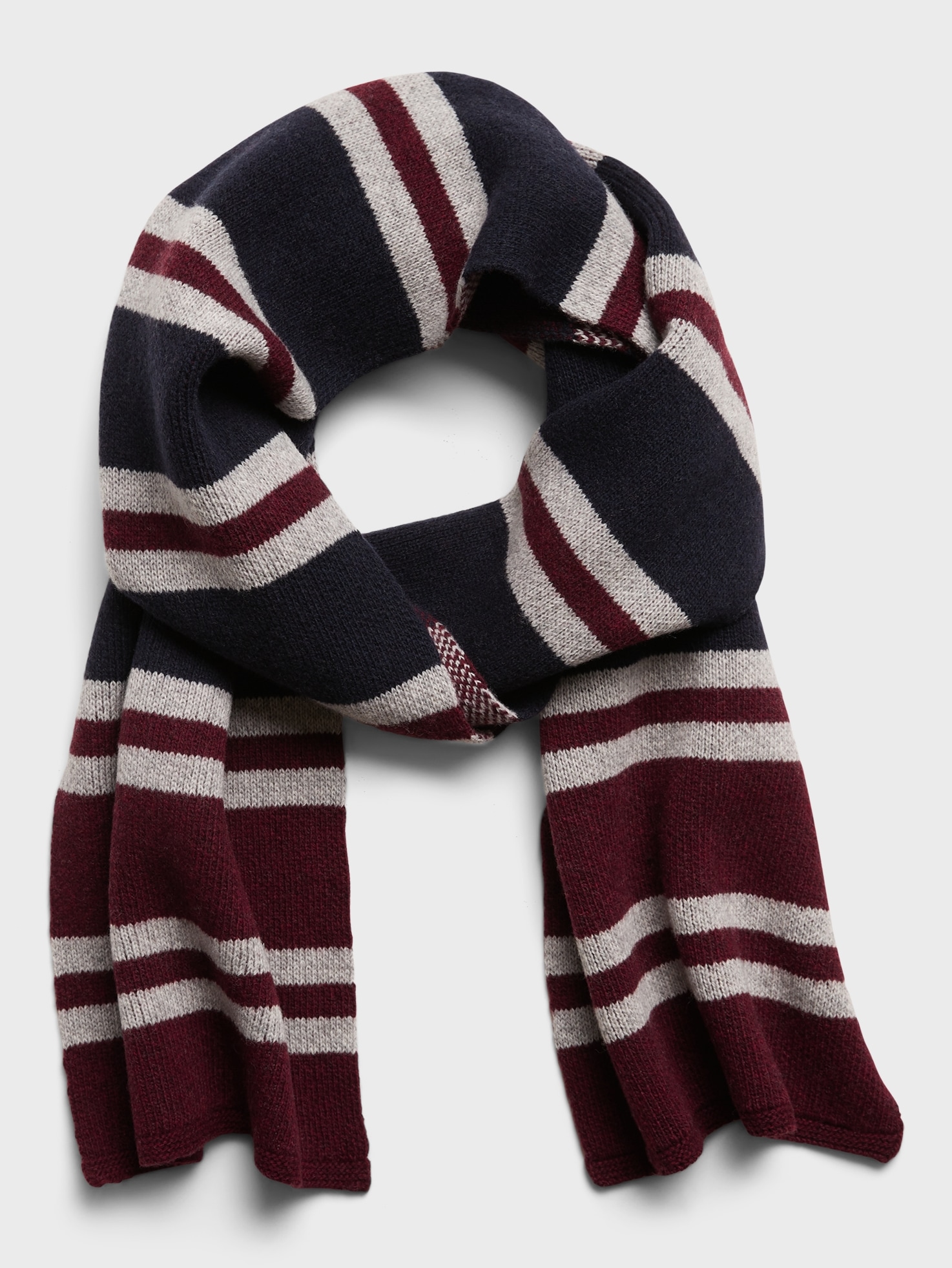 Birdseye Stripe Wool-Blend Scarf | Banana Republic