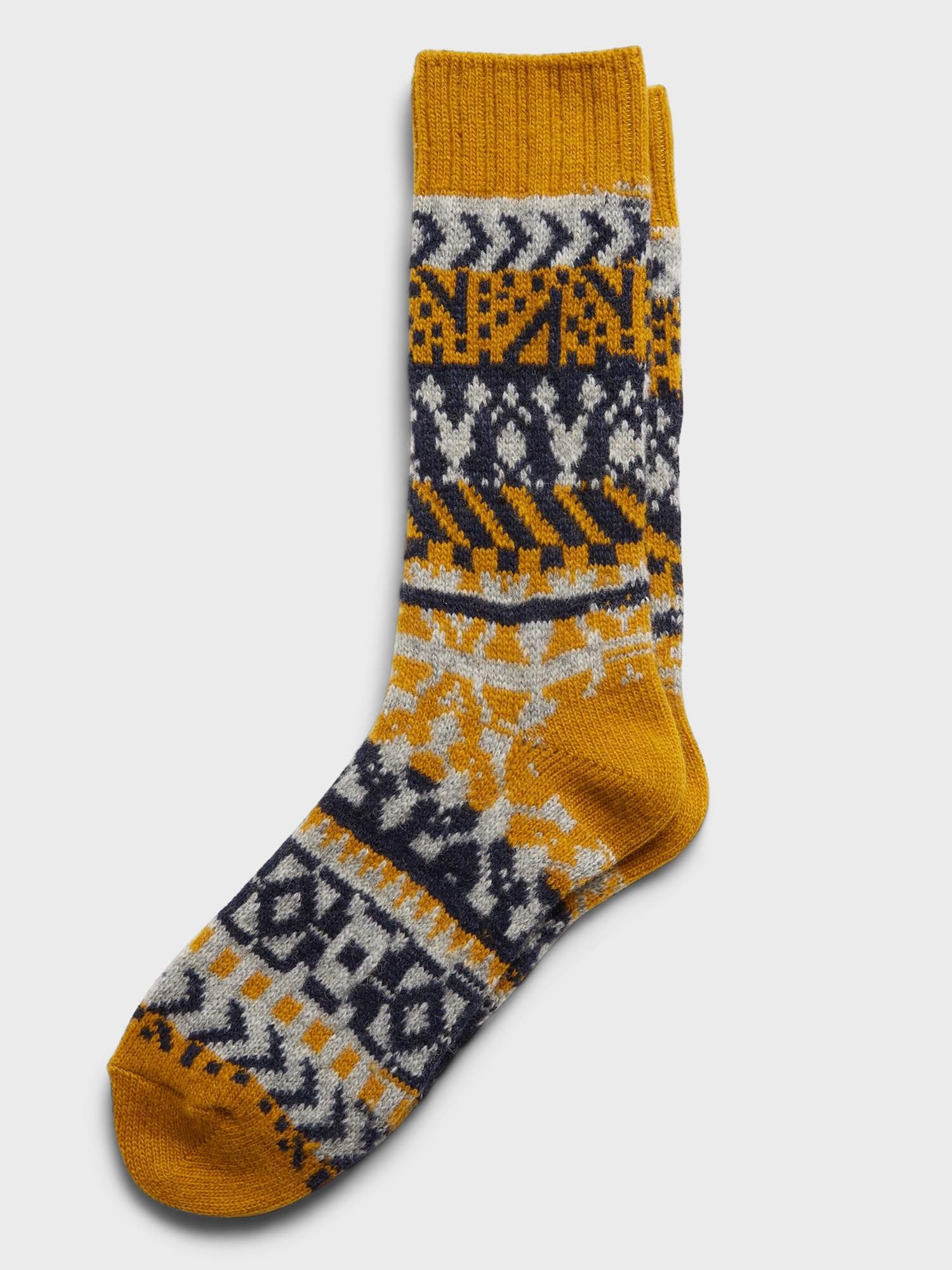 Fair Isle Wool-Blend Boot Sock | Banana Republic
