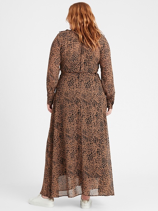 Heritage Sheer Maxi Shirtdress | Banana Republic