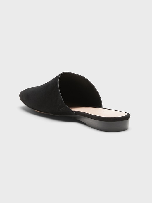 Suede Mini-Wedge Mule | Banana Republic