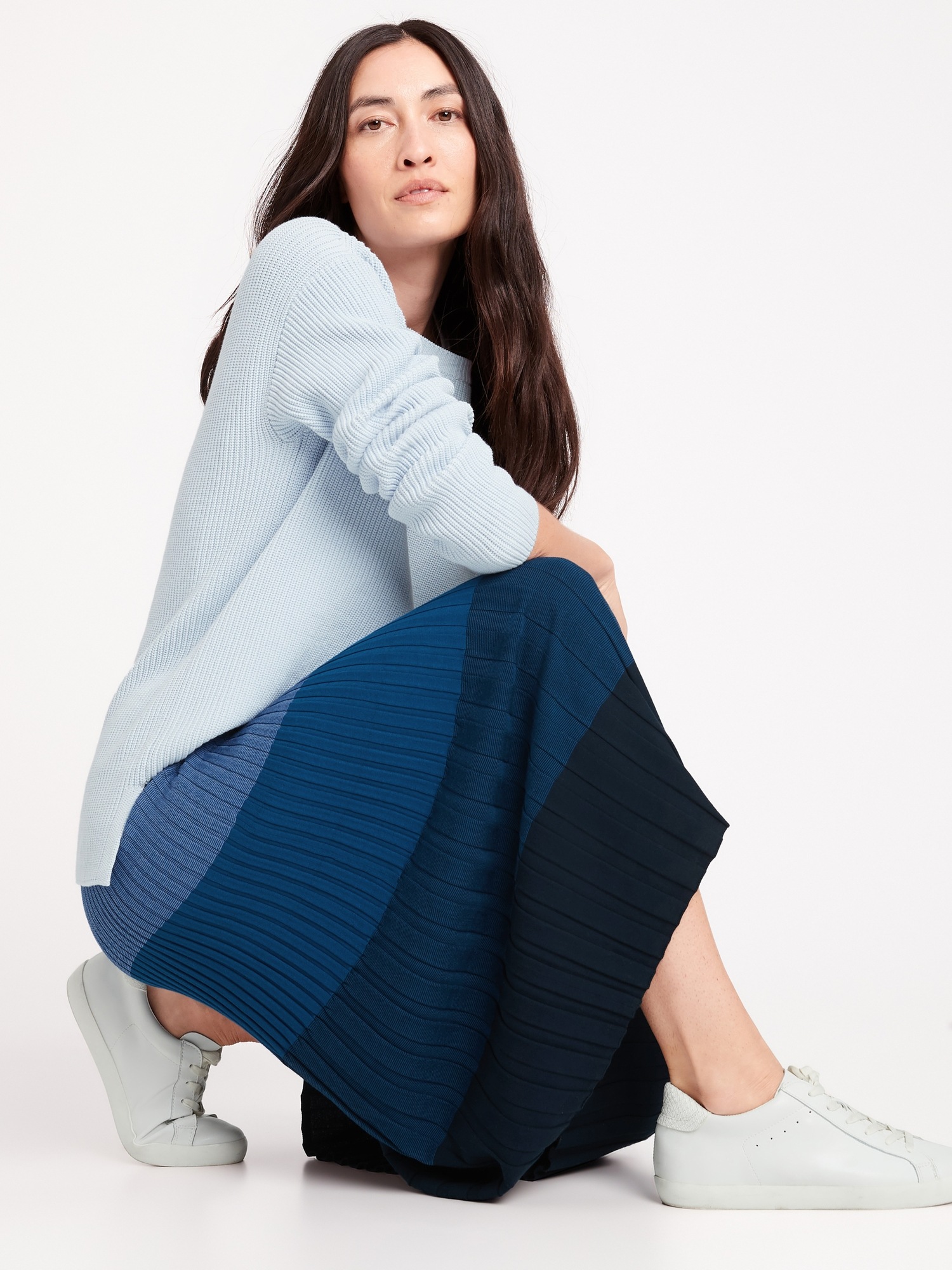 Ombré Pleated Sweater Skirt | Banana Republic