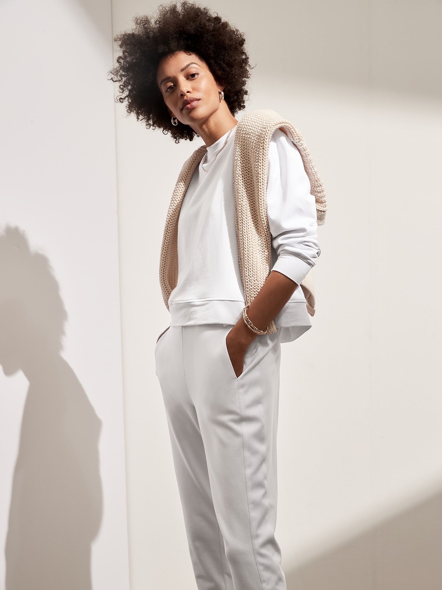 Baby Terry Side-Stripe Jogger | Banana Republic