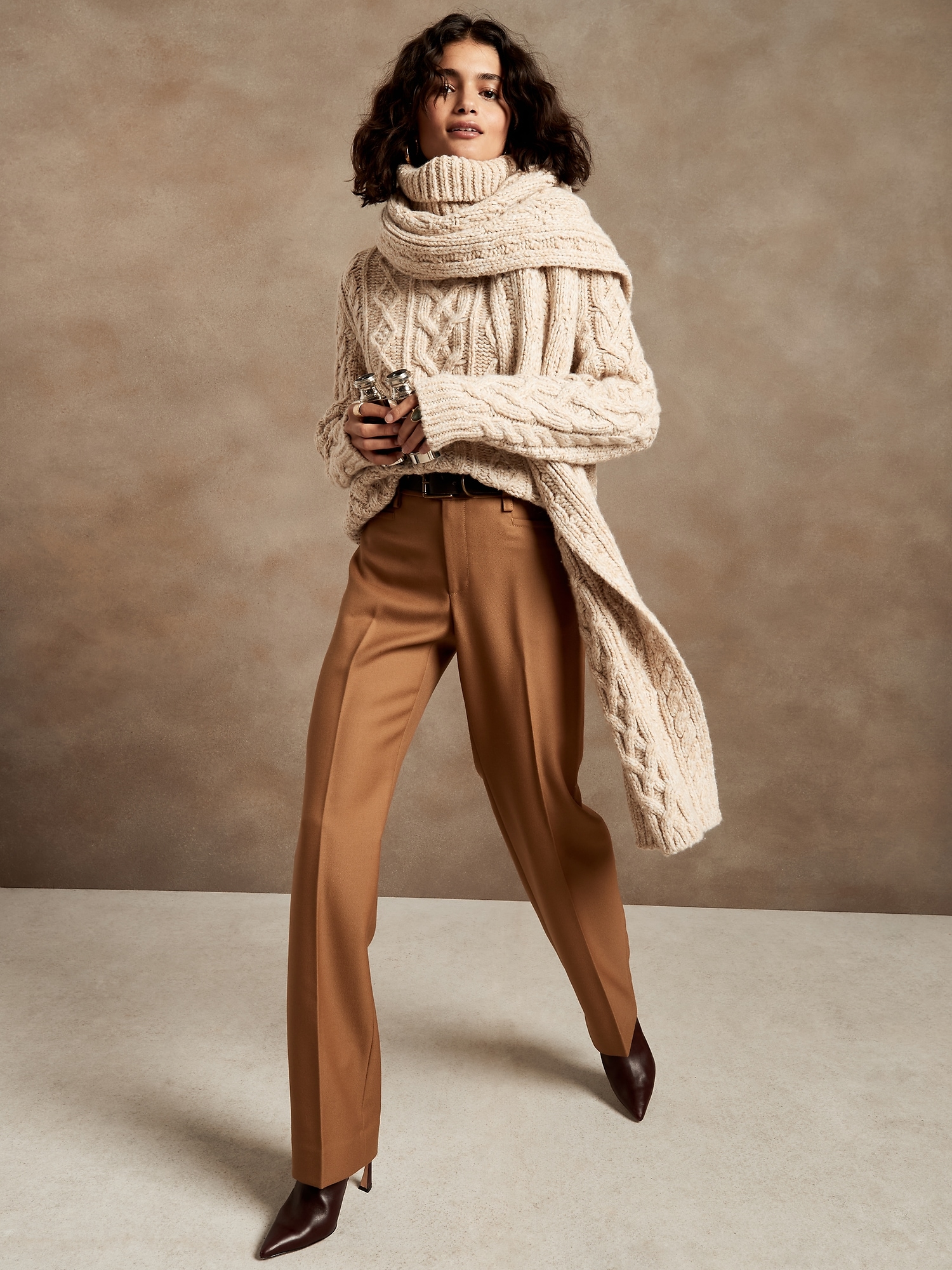 Straight Wool Pant | Banana Republic