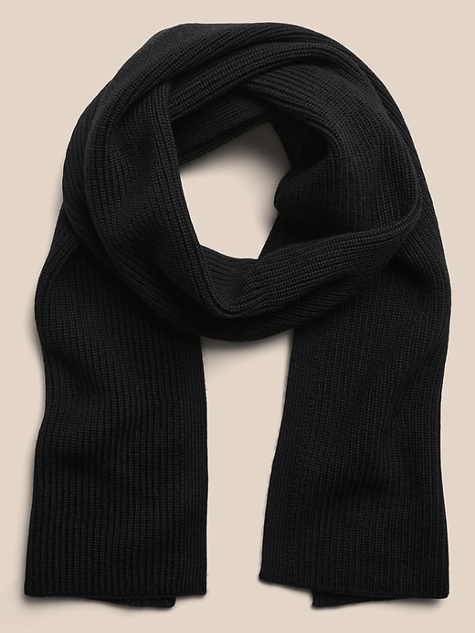 Ribbed Merino Scarf | Banana Republic