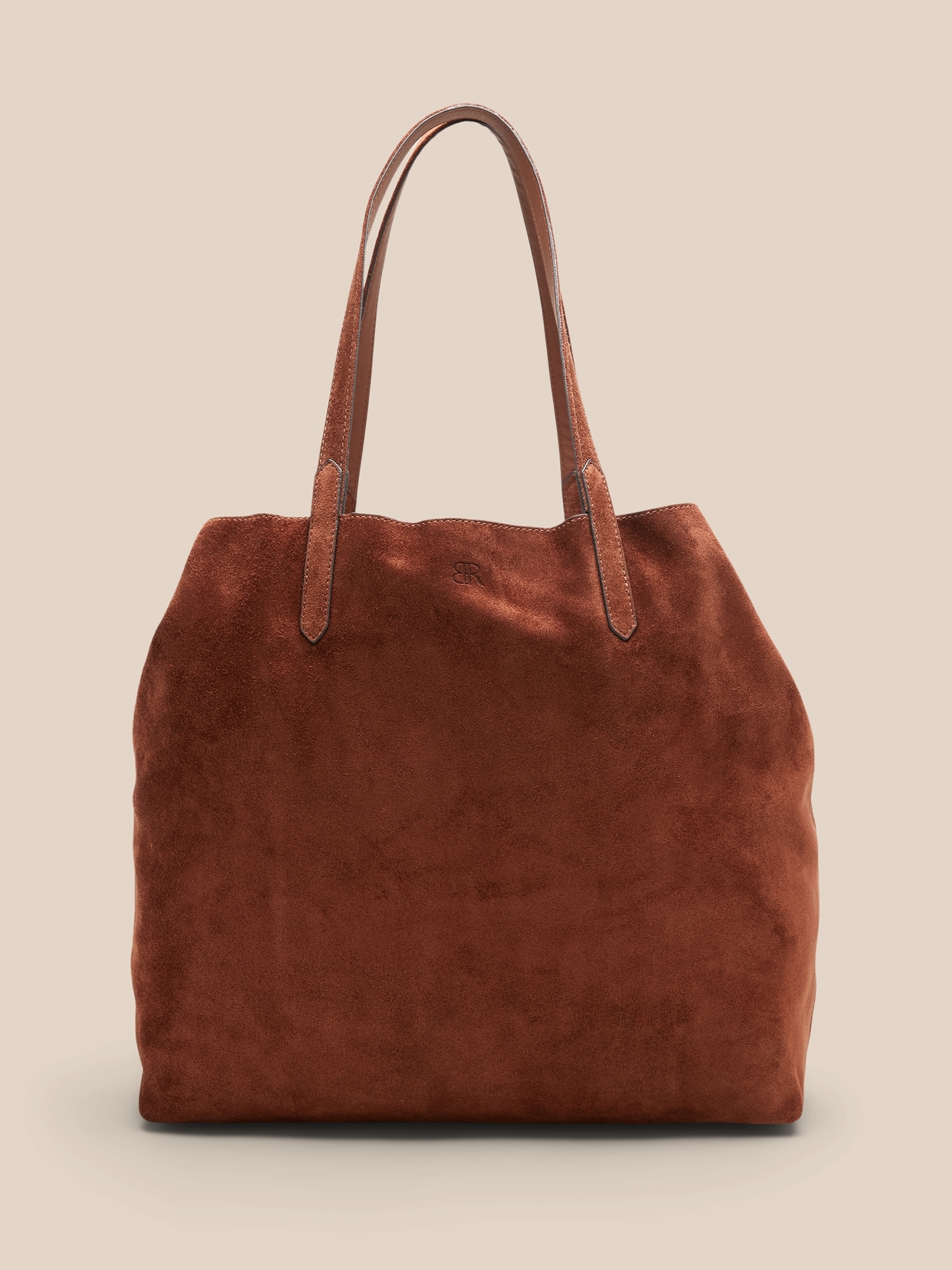 East-West Suede Tote | Banana Republic
