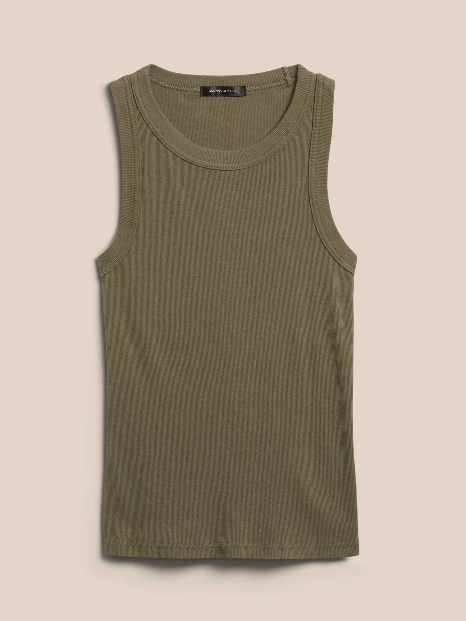 Fitted Ribbed Tank | Banana Republic