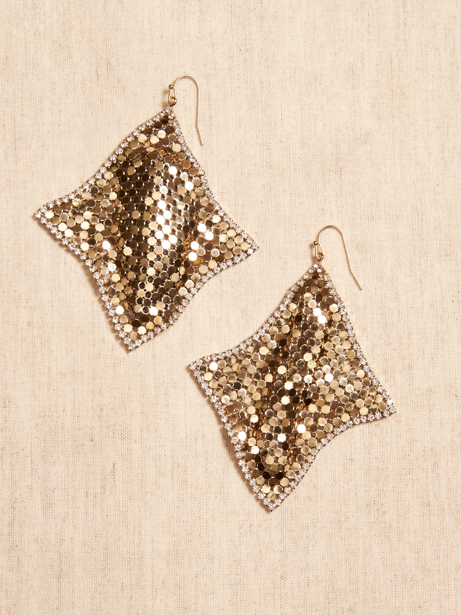 Crystal Mesh Earrings | Banana Republic