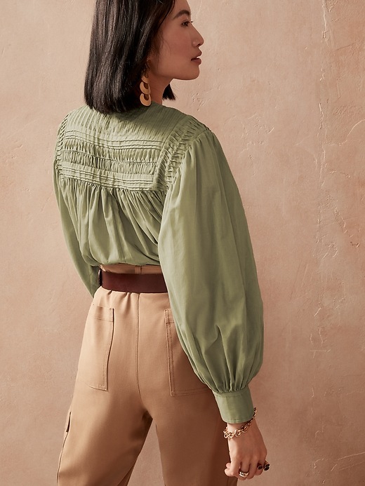 Pintuck Swing Top | Banana Republic