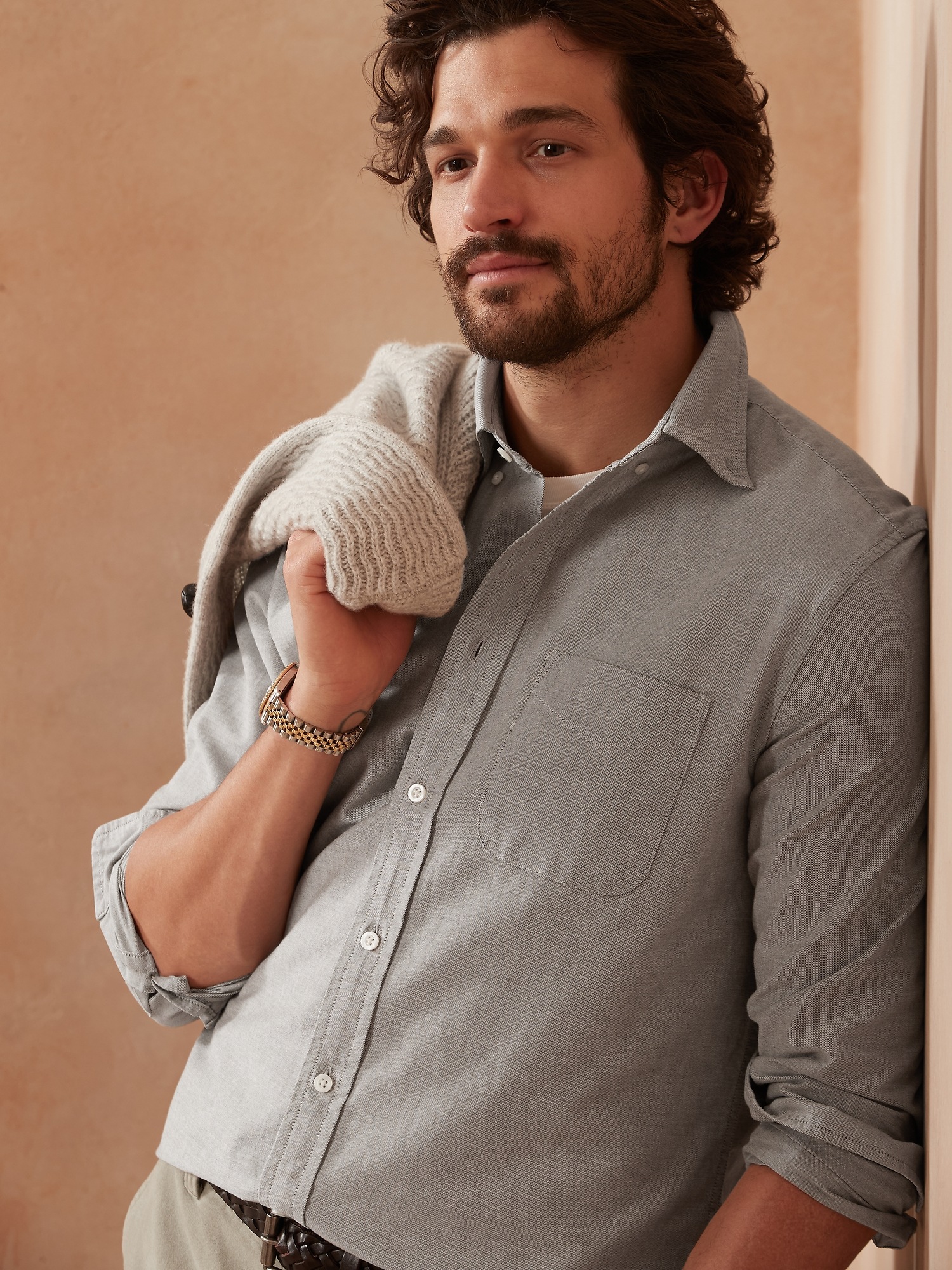 Untucked Oxford Shirt | Banana Republic