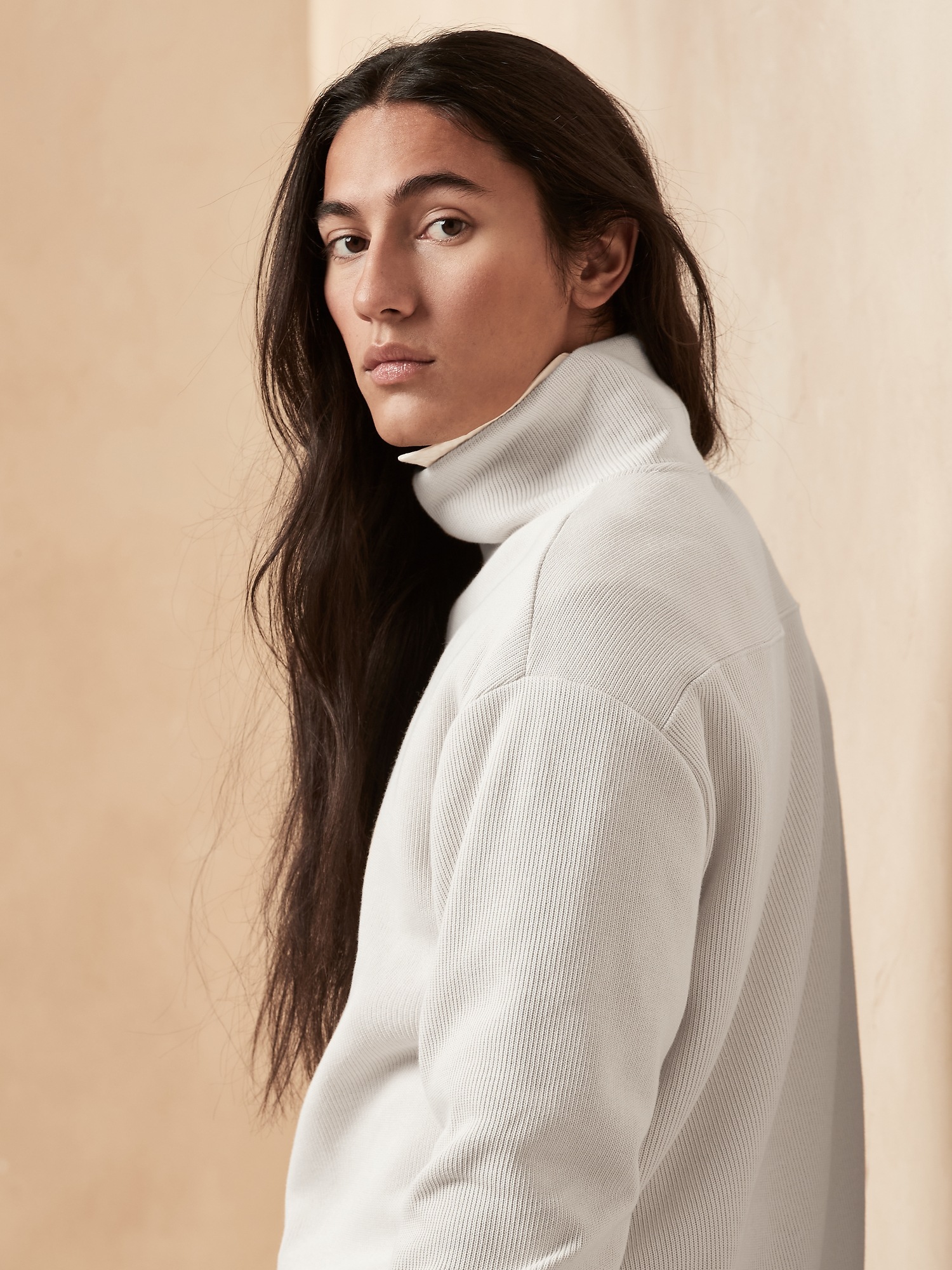 French Rib Turtleneck | Banana Republic
