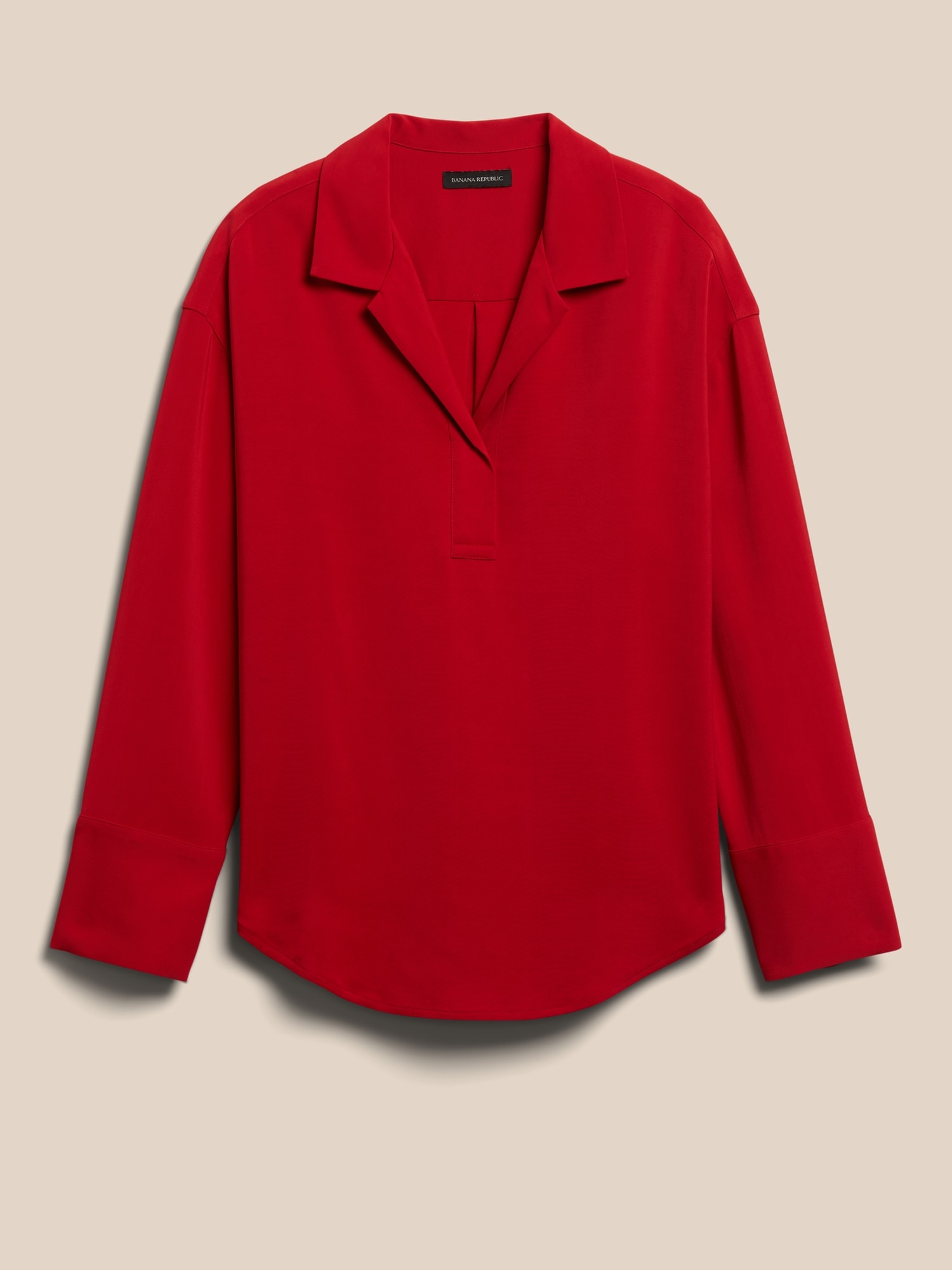 Oversized Popover Polo | Banana Republic