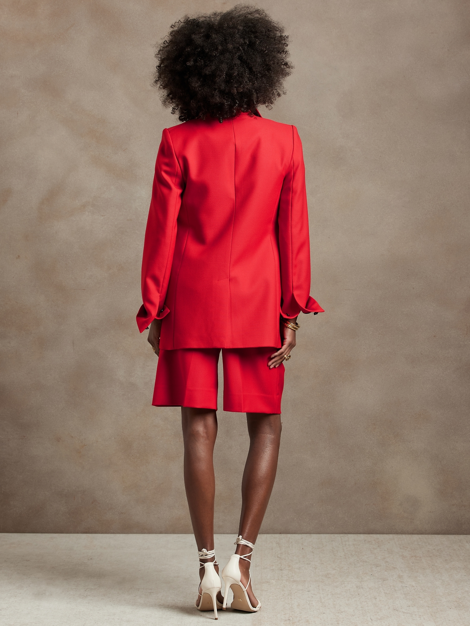 Sculpted Wool Blazer | Banana Republic