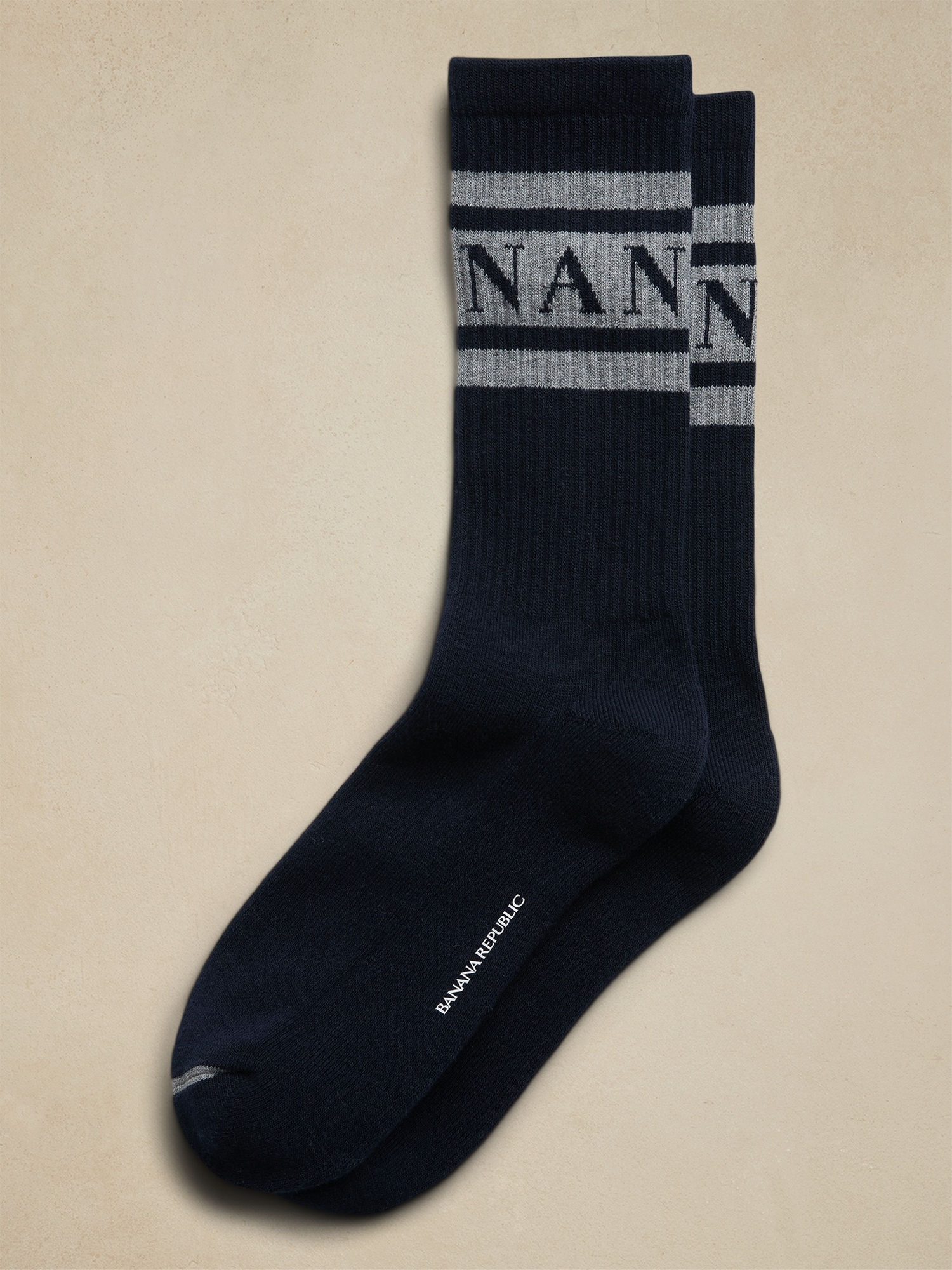 Logo Crew Sock | Banana Republic