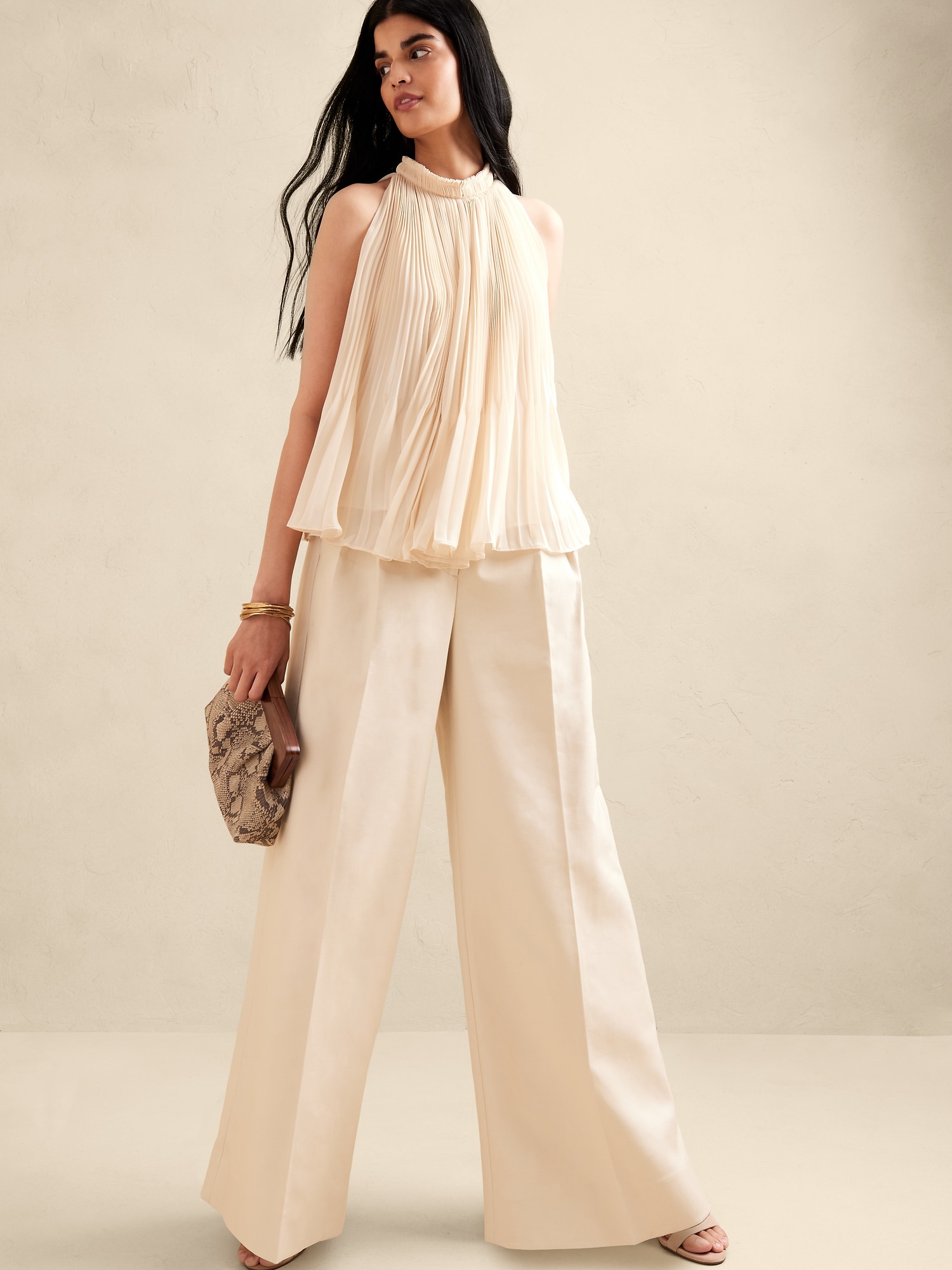 Radiant Halter Tank | Banana Republic