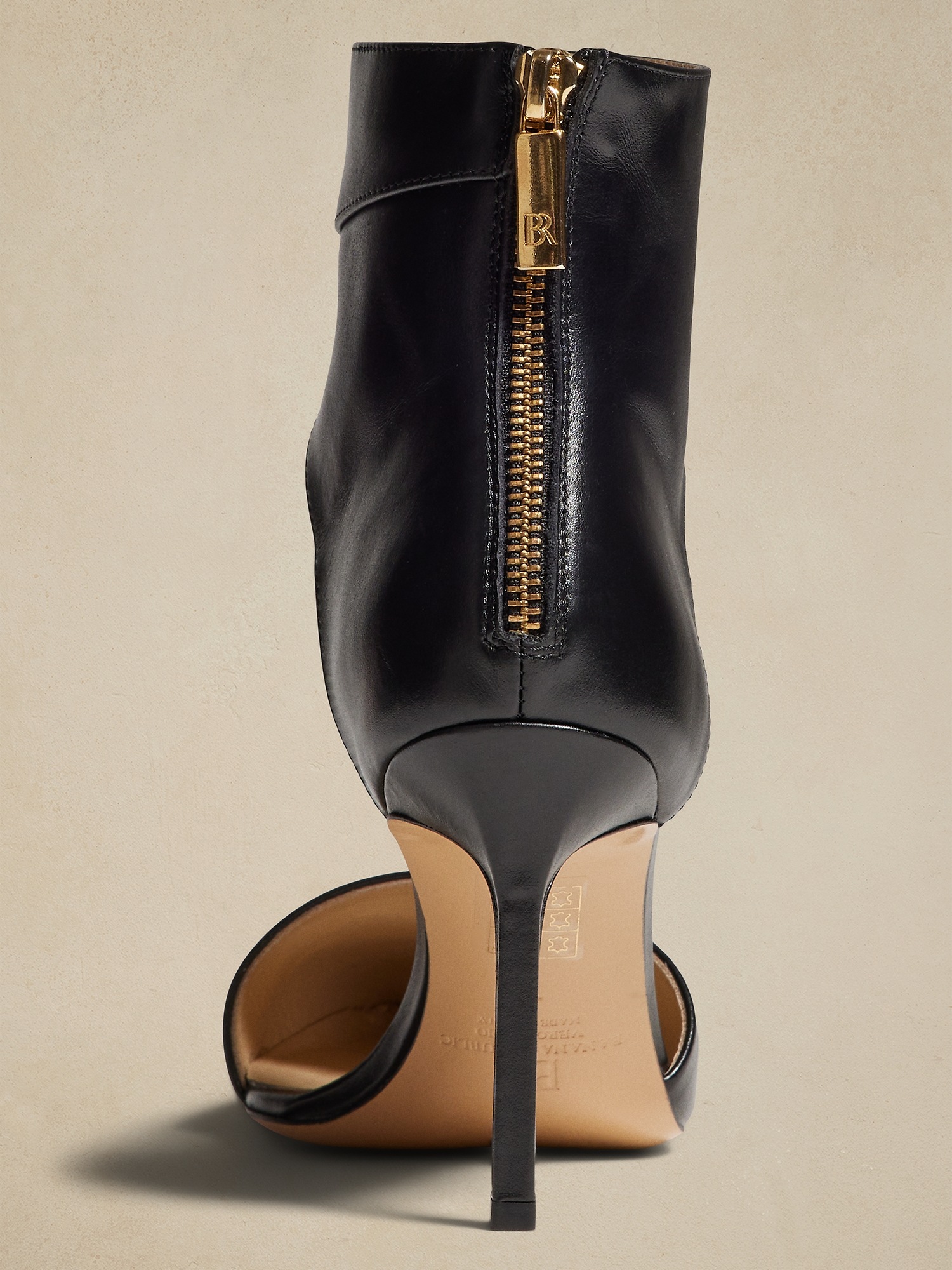 Valais Leather Heel | Banana Republic