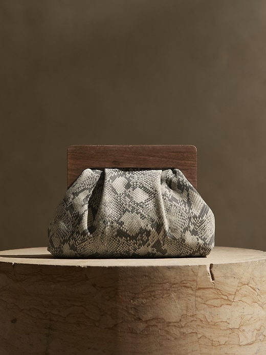 Small Leather Clutch | Banana Republic