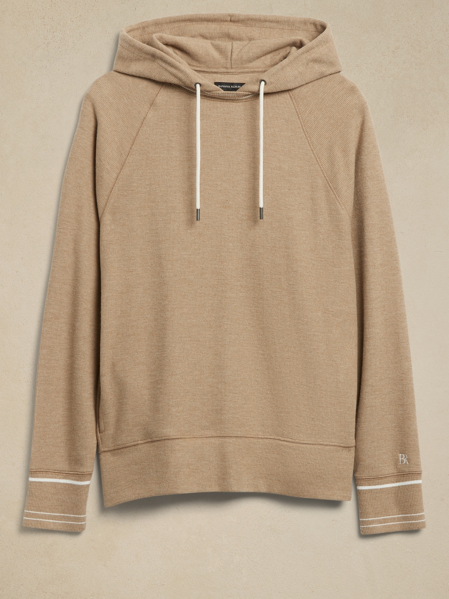 Brushed Waffle Hoodie | Banana Republic