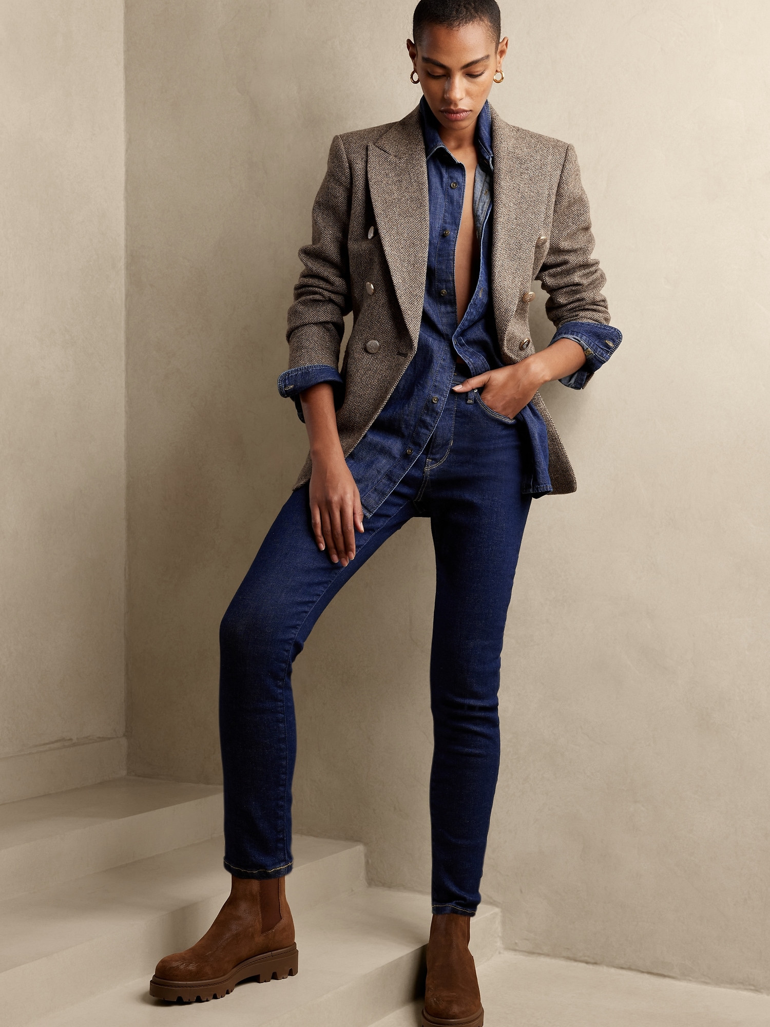 High-Rise Skinny Super-Stretch Jean | Banana Republic