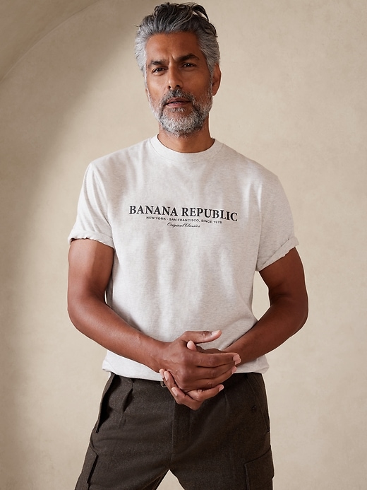 Authentic SUPIMA® Logo T-Shirt | Banana Republic