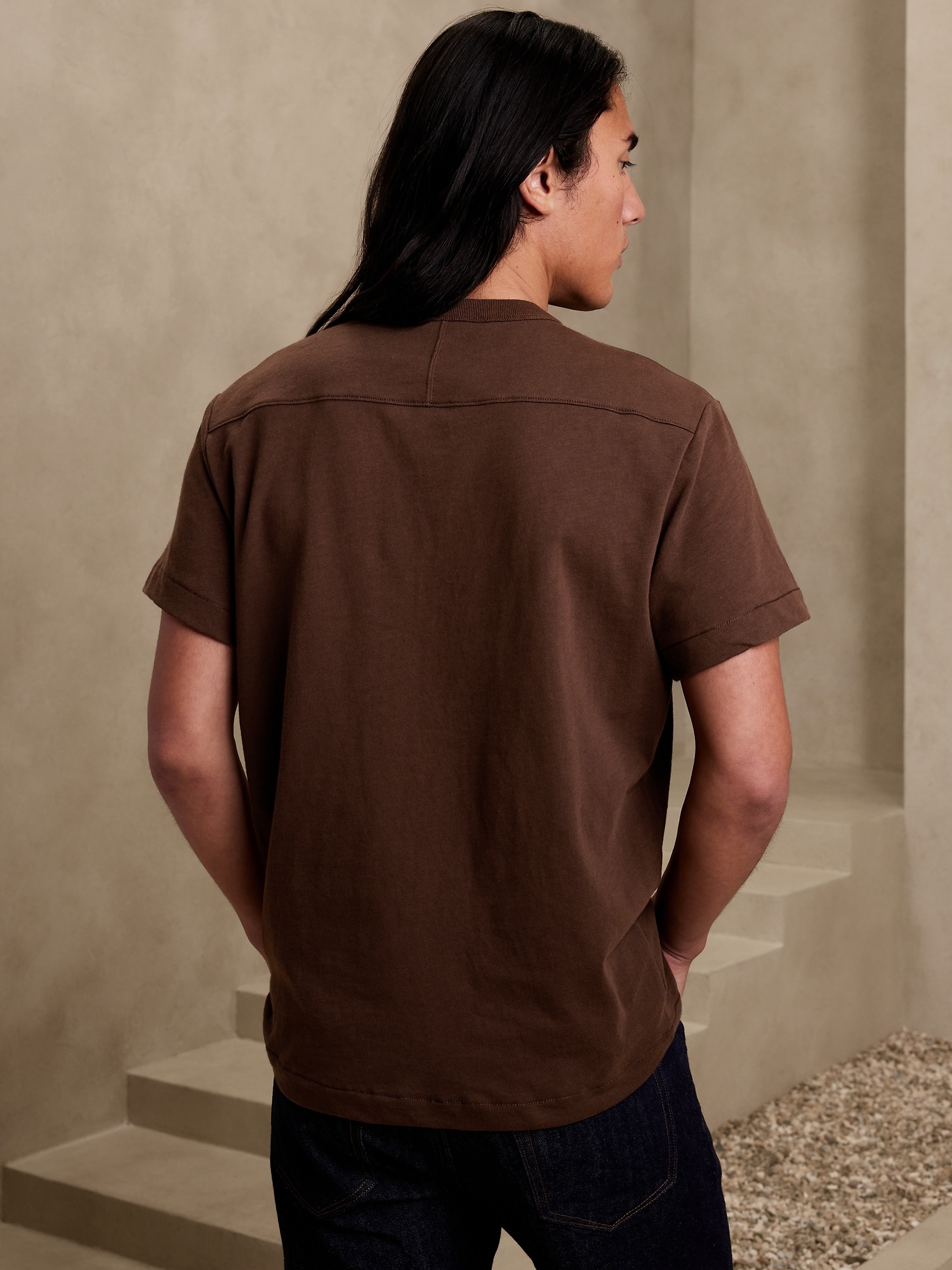 Rugged Slub Crew-Neck T-Shirt | Banana Republic