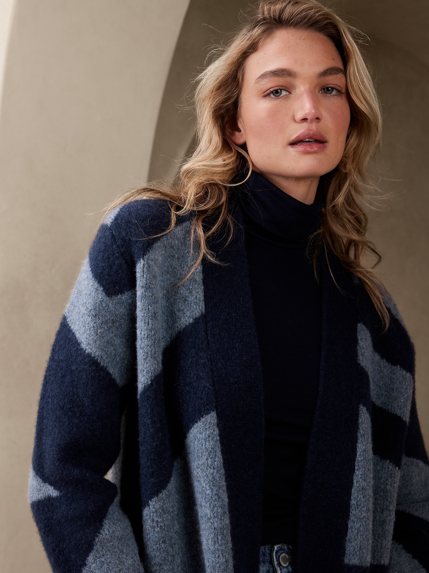 Ajri Geometric Coatigan | Banana Republic