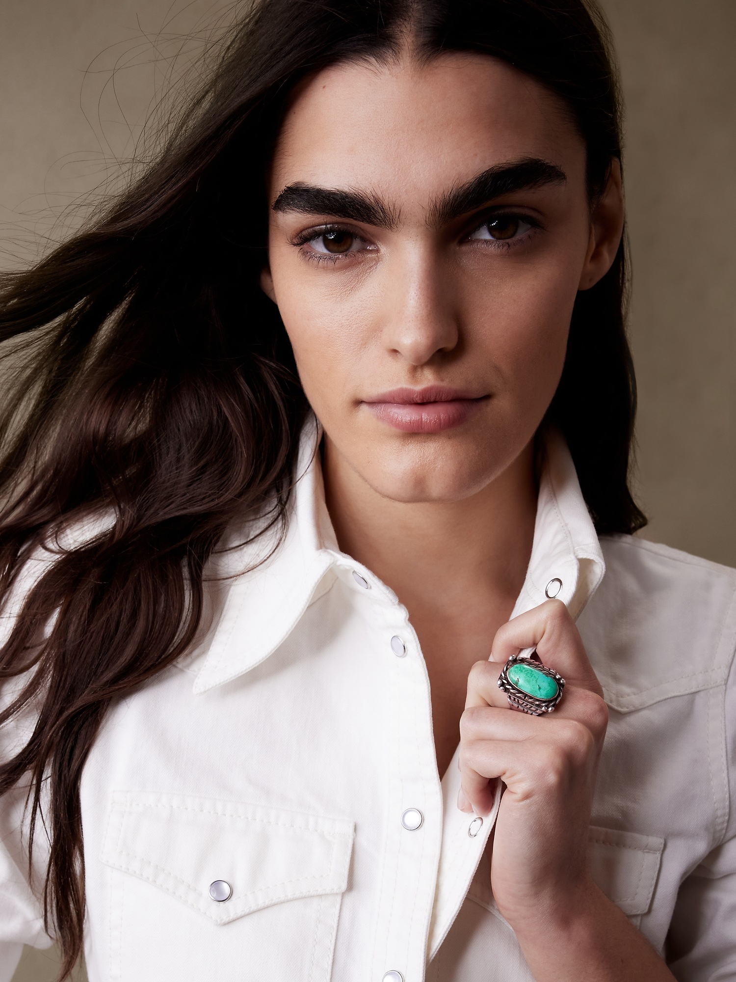Turquoise Single Stone Ring | Turquoise Collection | Banana Republic