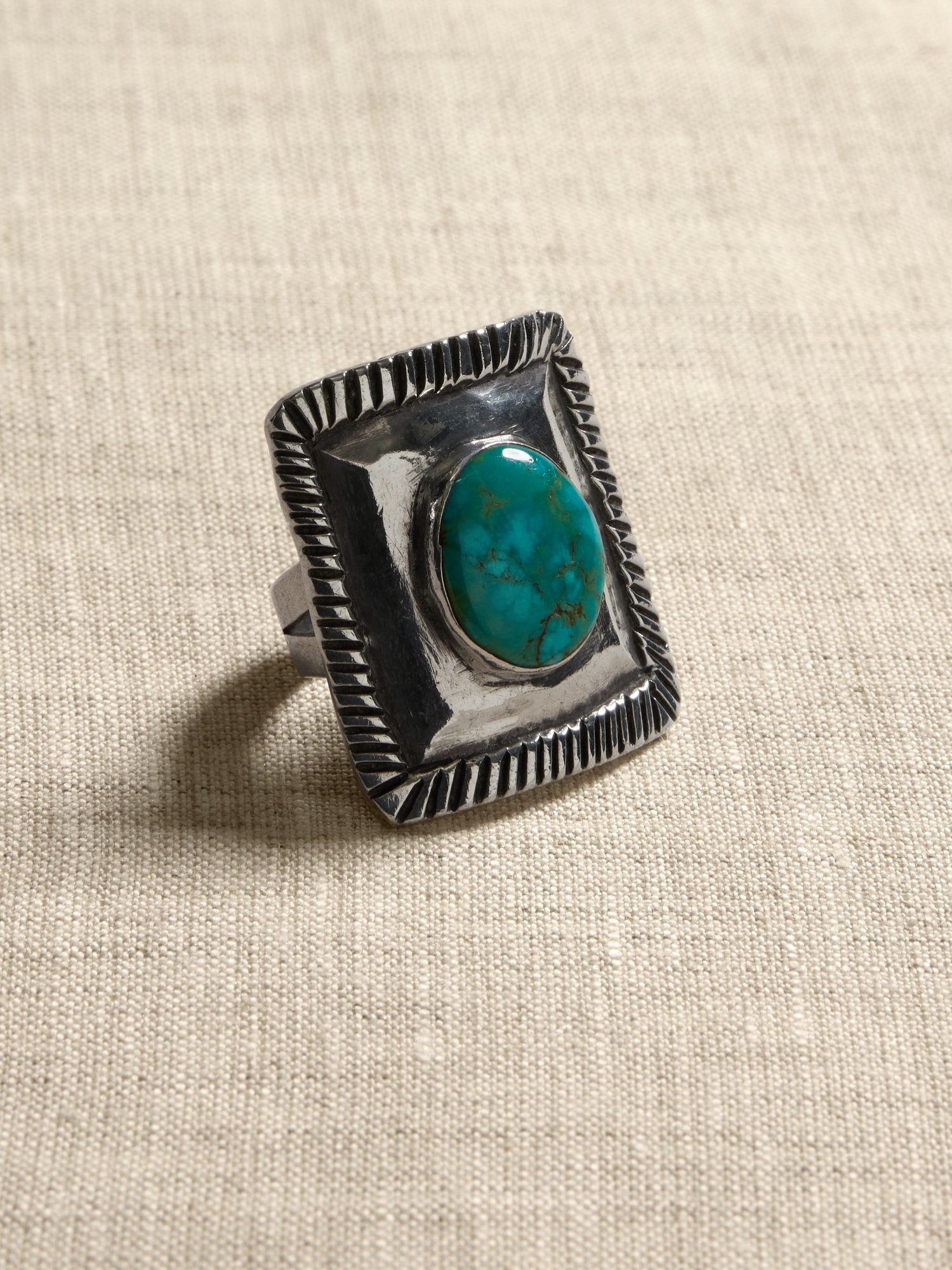 Turquoise Rectangle Ring | Turquoise Collection | Banana Republic