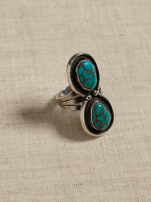 Turquoise Double Stone Ring Ii | Turquoise Collection | Banana Republic