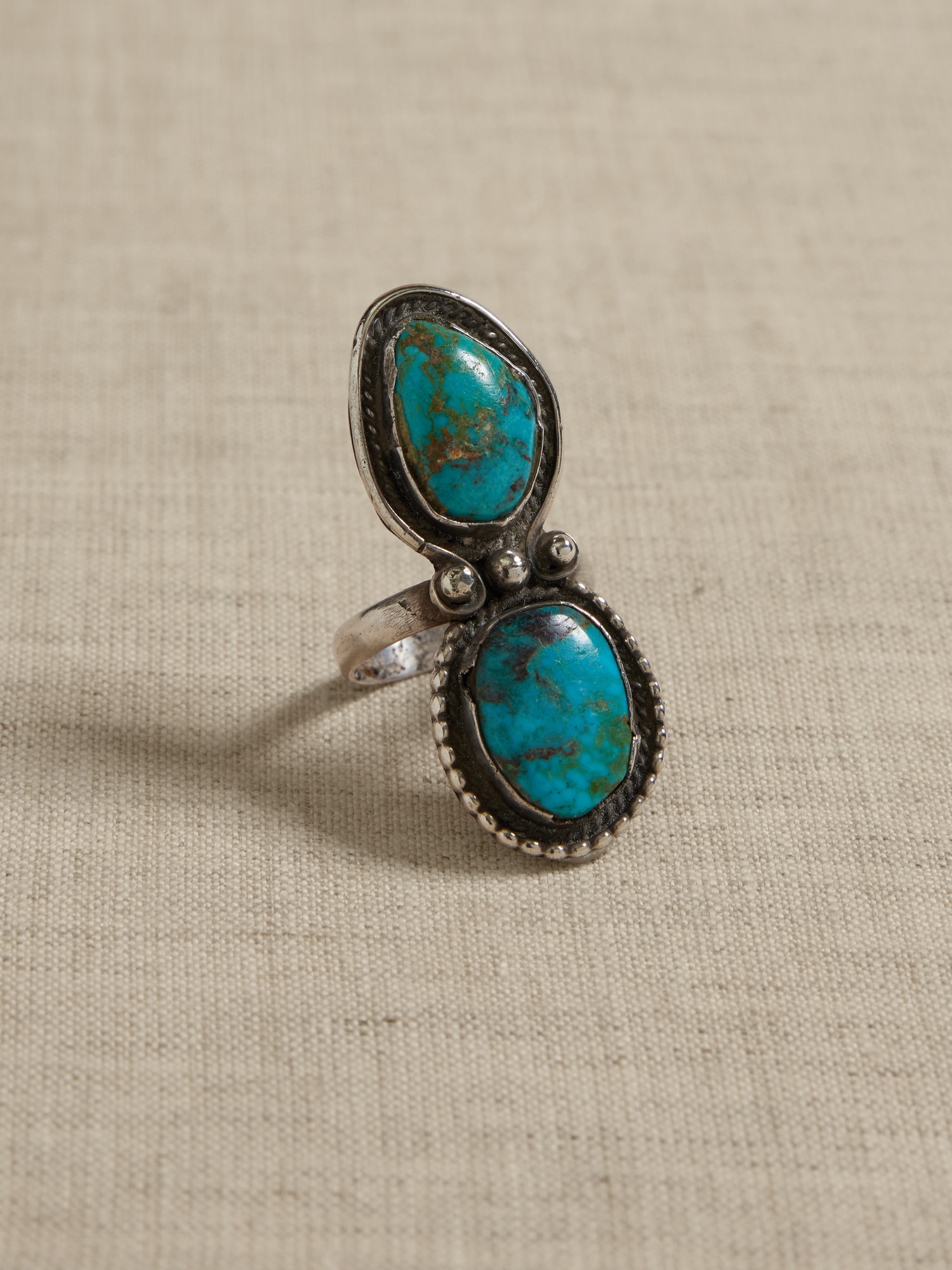 Turquoise Double-Stone Ring Iv | Turquoise Collection | Banana Republic