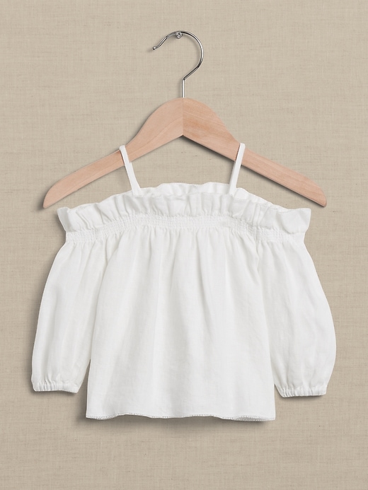 Bria Linen Off-Shoulder Top for Baby + Toddler | Banana Republic