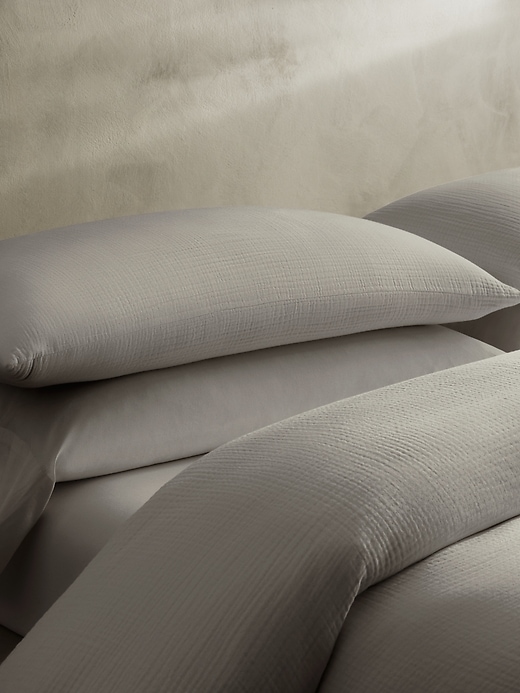 Organic Cotton Gauze Duvet Cover | Banana Republic