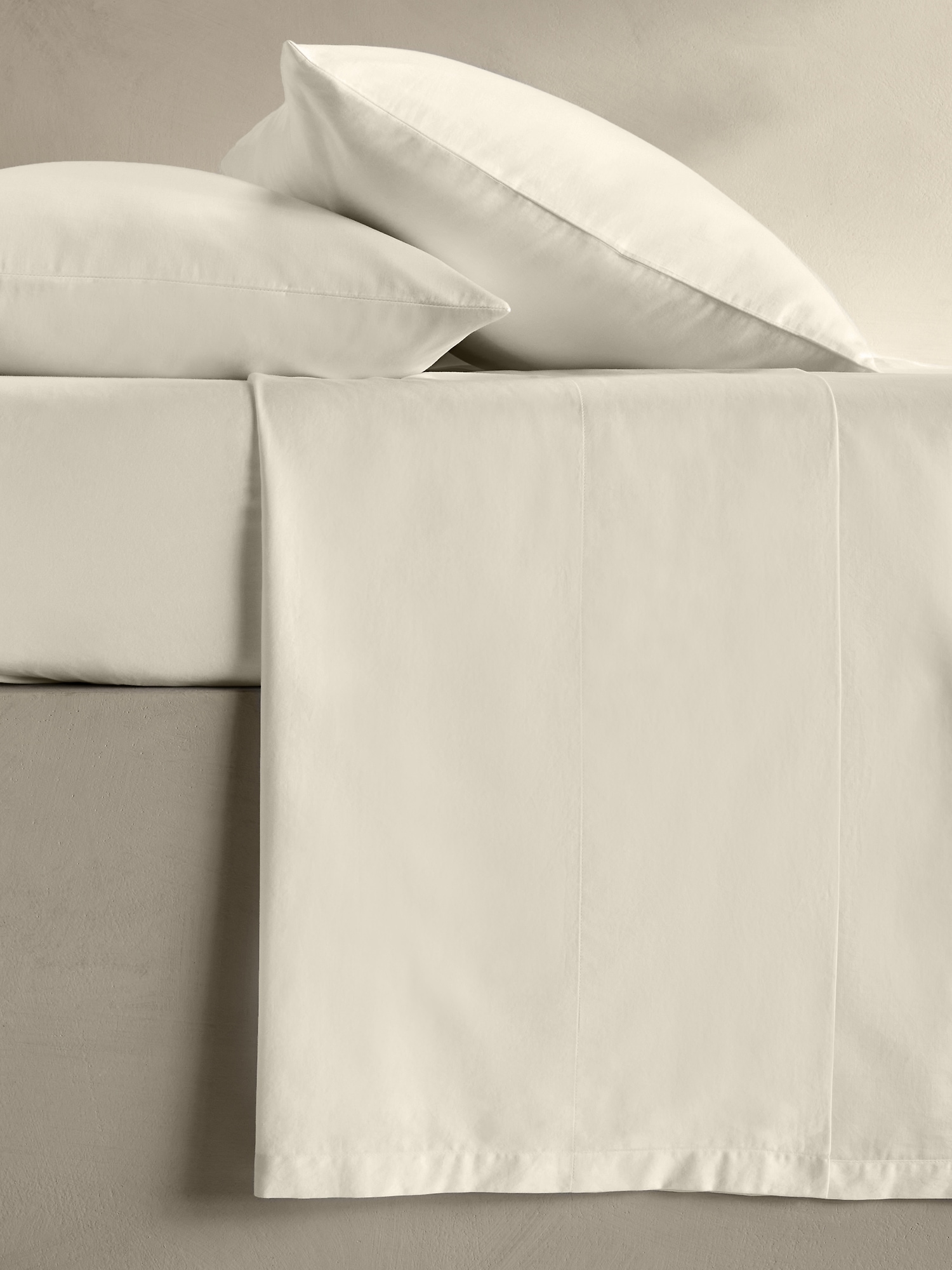 Washed Cotton Sateen Flat Sheet | Banana Republic