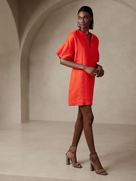 Colette Linen Mini Dress | Banana Republic