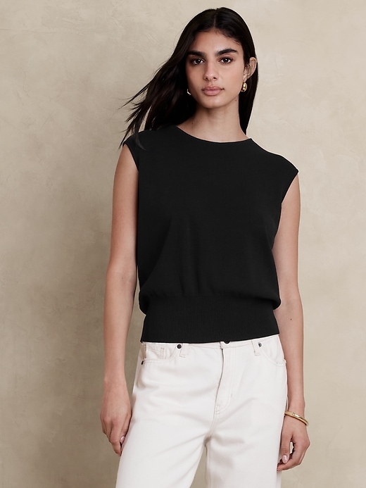Elsa Drape-Back Top | Banana Republic