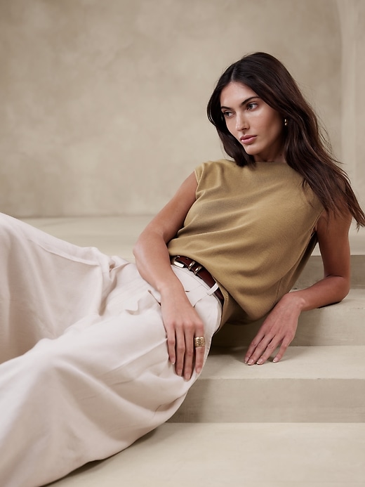 Elsa Drape-Back Top | Banana Republic