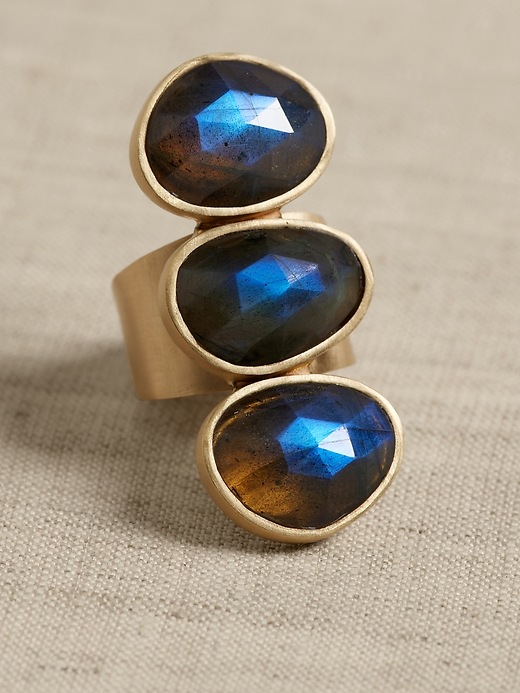 Triple-Labradorite Ring by Aureus + Argent | Banana Republic