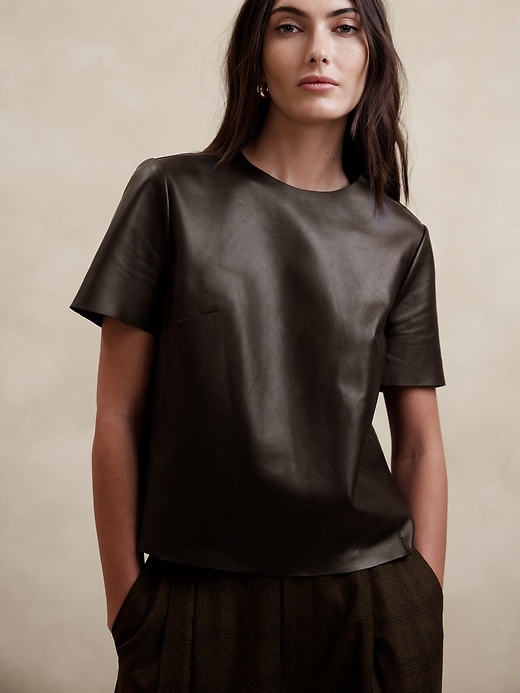Rogue Leather T-Shirt | Banana Republic