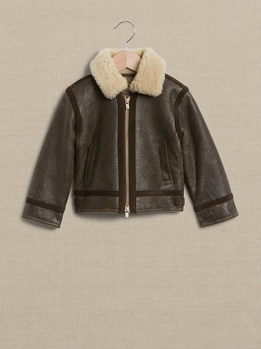 Shearling Aviator Jacket for Toddler | Banana Republic